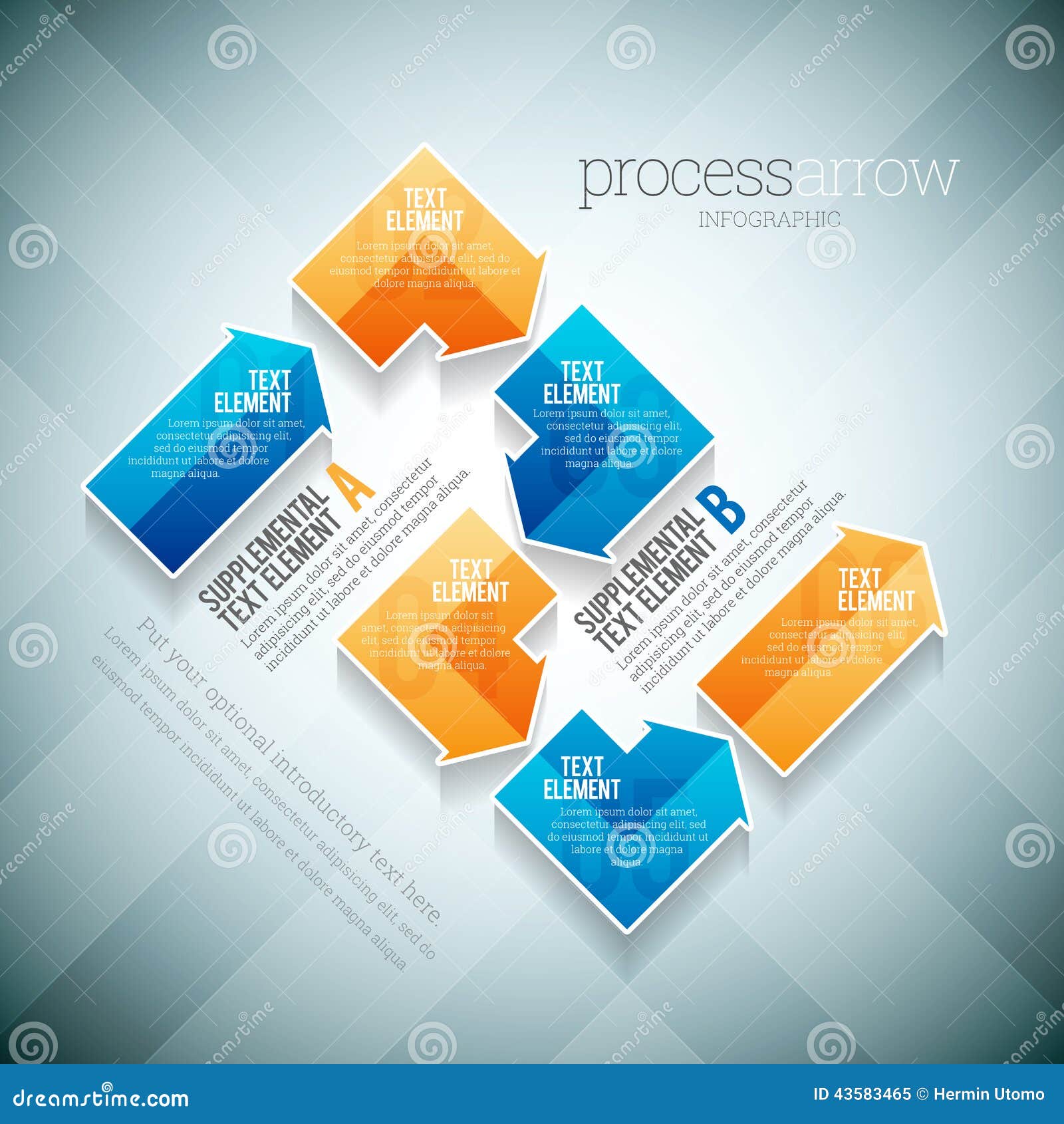 Flecha De Proceso Infographic Ilustración del Vector - Ilustración de ...