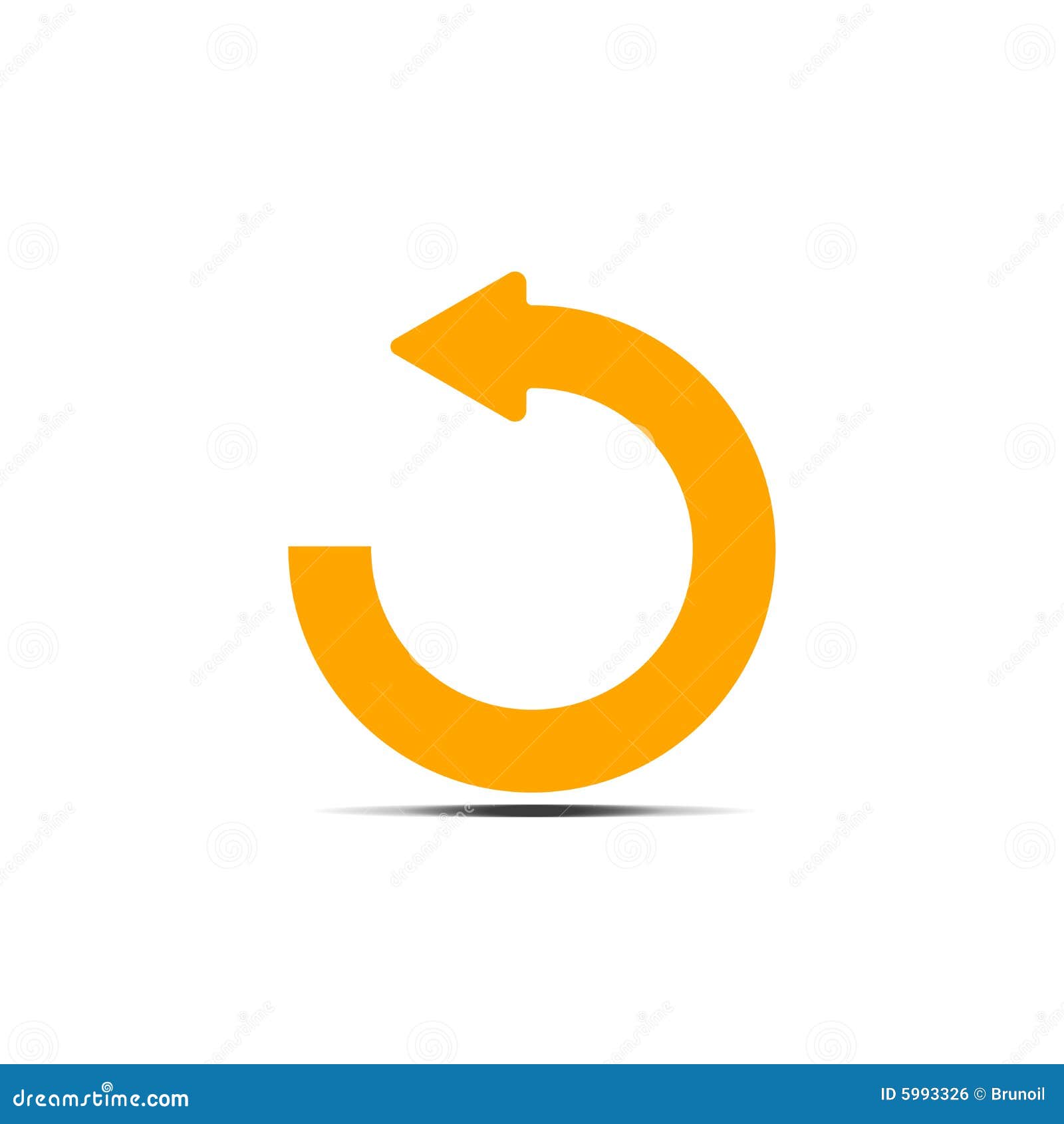 Flecha de vuelta II stock de ilustración. Ilustración de puntero - 5993326