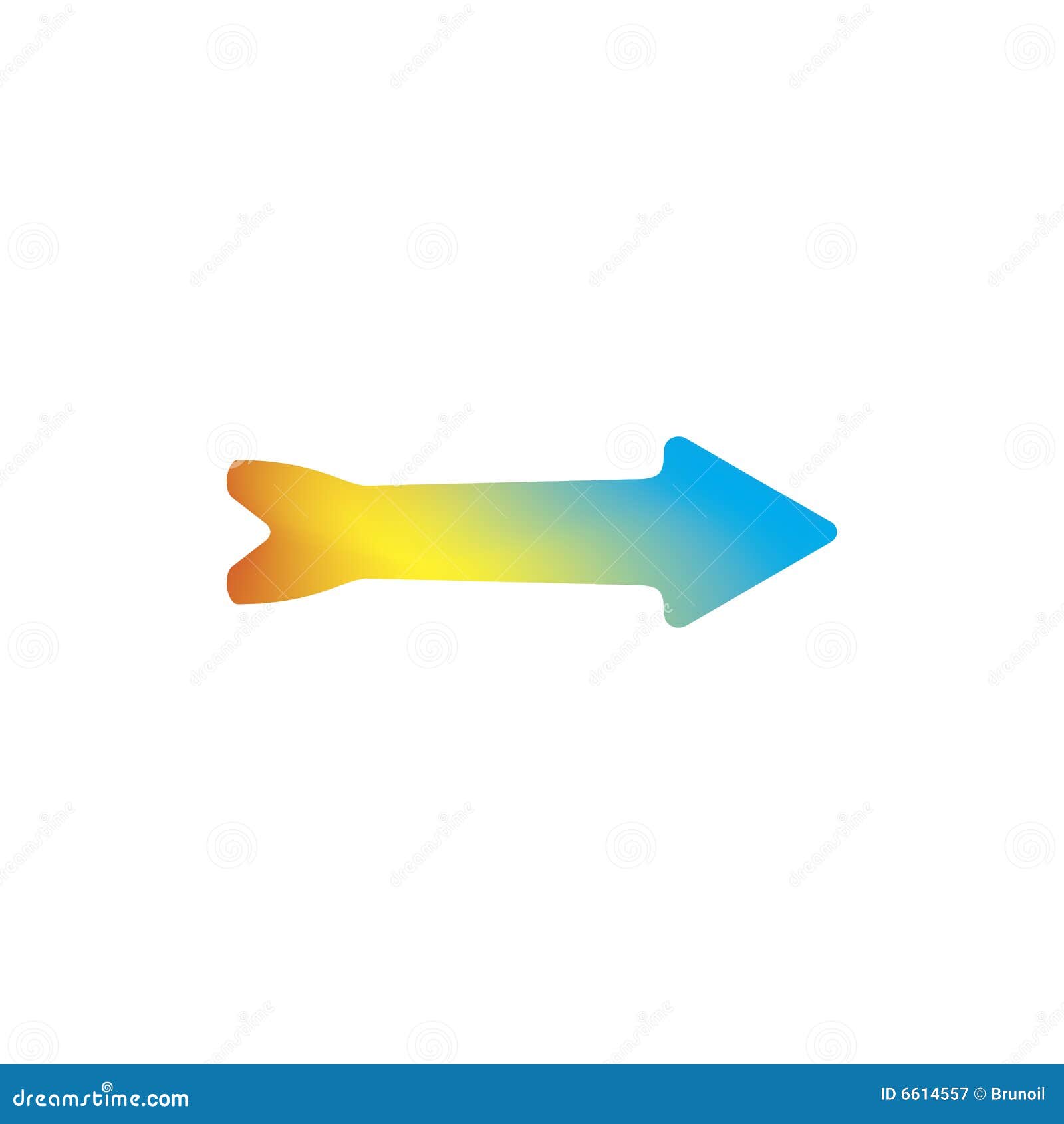 Flecha del gradiente stock de ilustración. Ilustración de flecha - 6614557