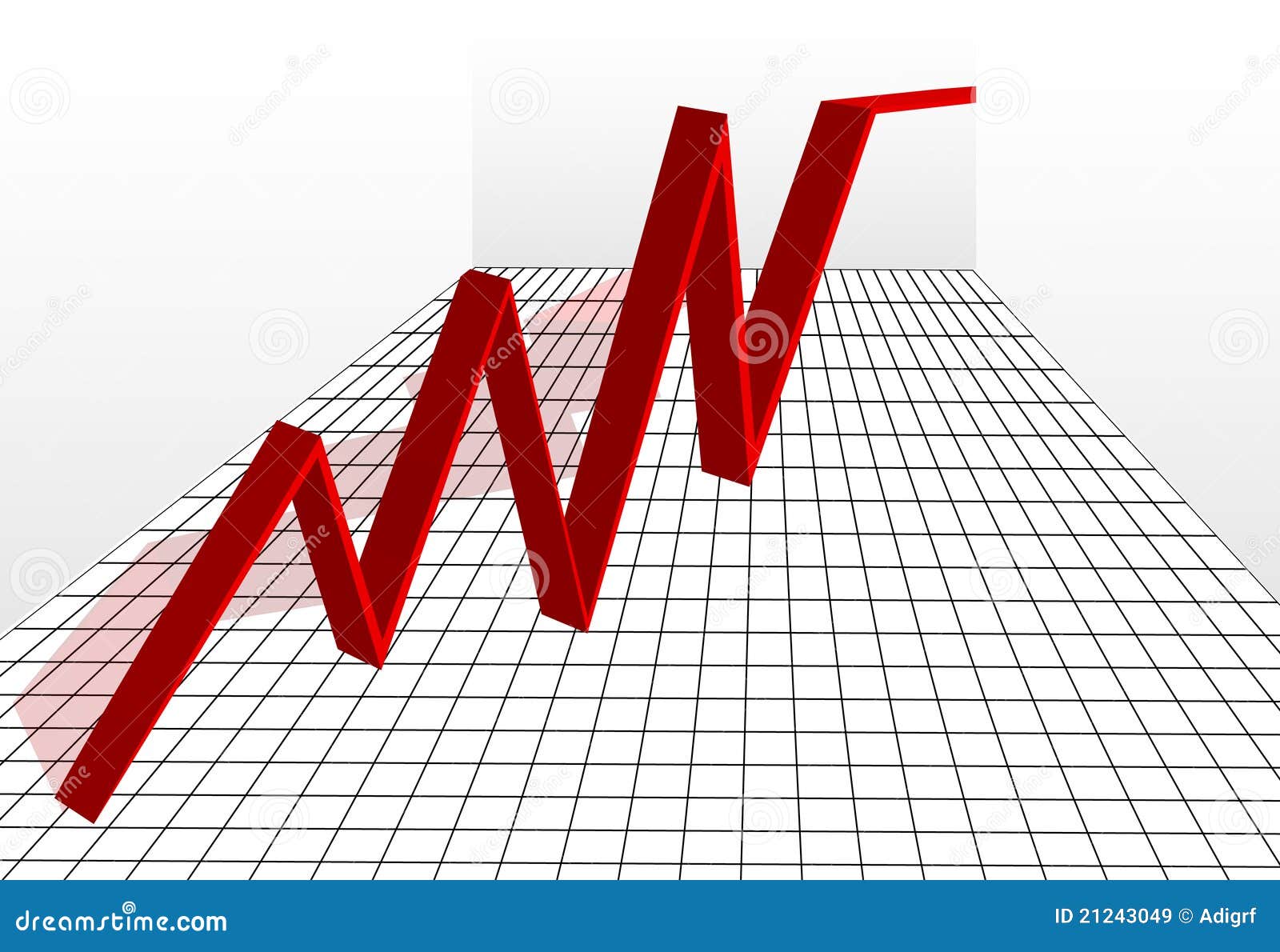 Flecha del rojo 3d ilustración del vector. Ilustración de efecto - 21243049