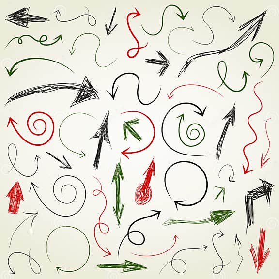 Flecha drawing5 ilustración del vector. Ilustración de flecha - 27348597