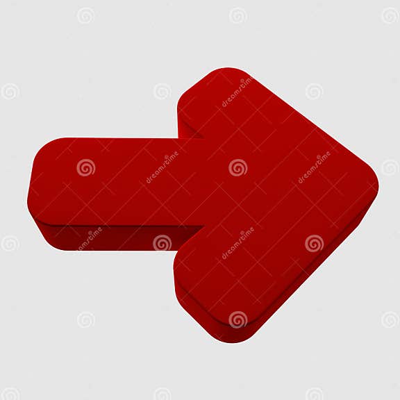 Flecha grande 3d stock de ilustración. Ilustración de derecho - 115740711