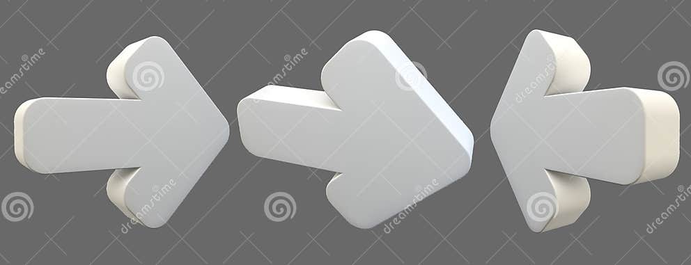 Flecha grande 3d stock de ilustración. Ilustración de brillante - 115740802