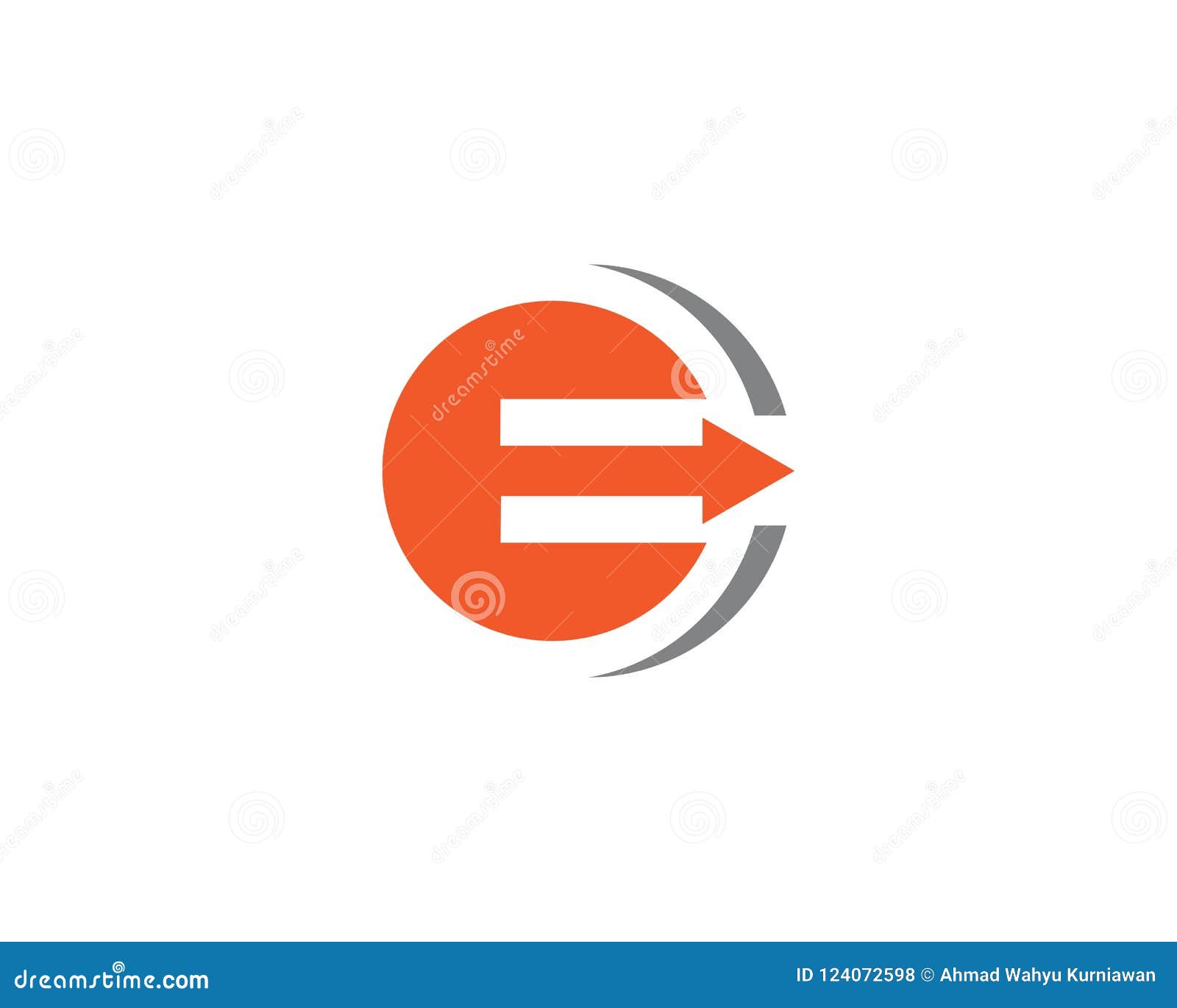 Flecha Logo Business Template De La Letra De E Ilustración del Vector ...