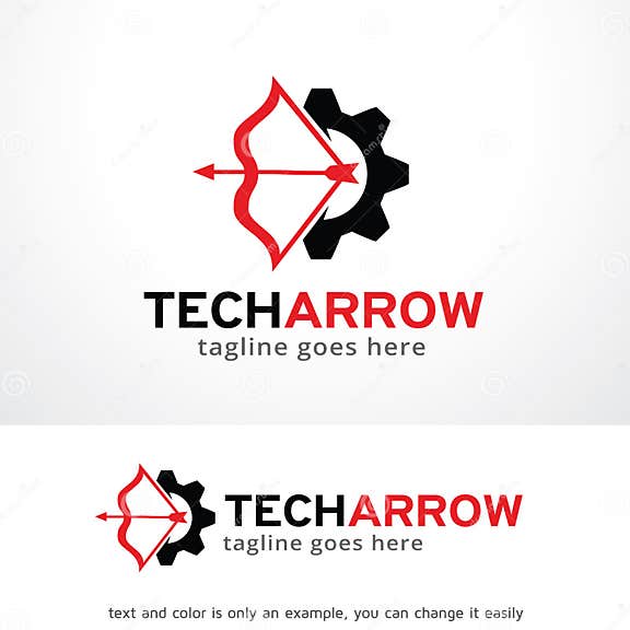 Flecha Logo Template Design Vector De La Tecnología Ilustración del ...