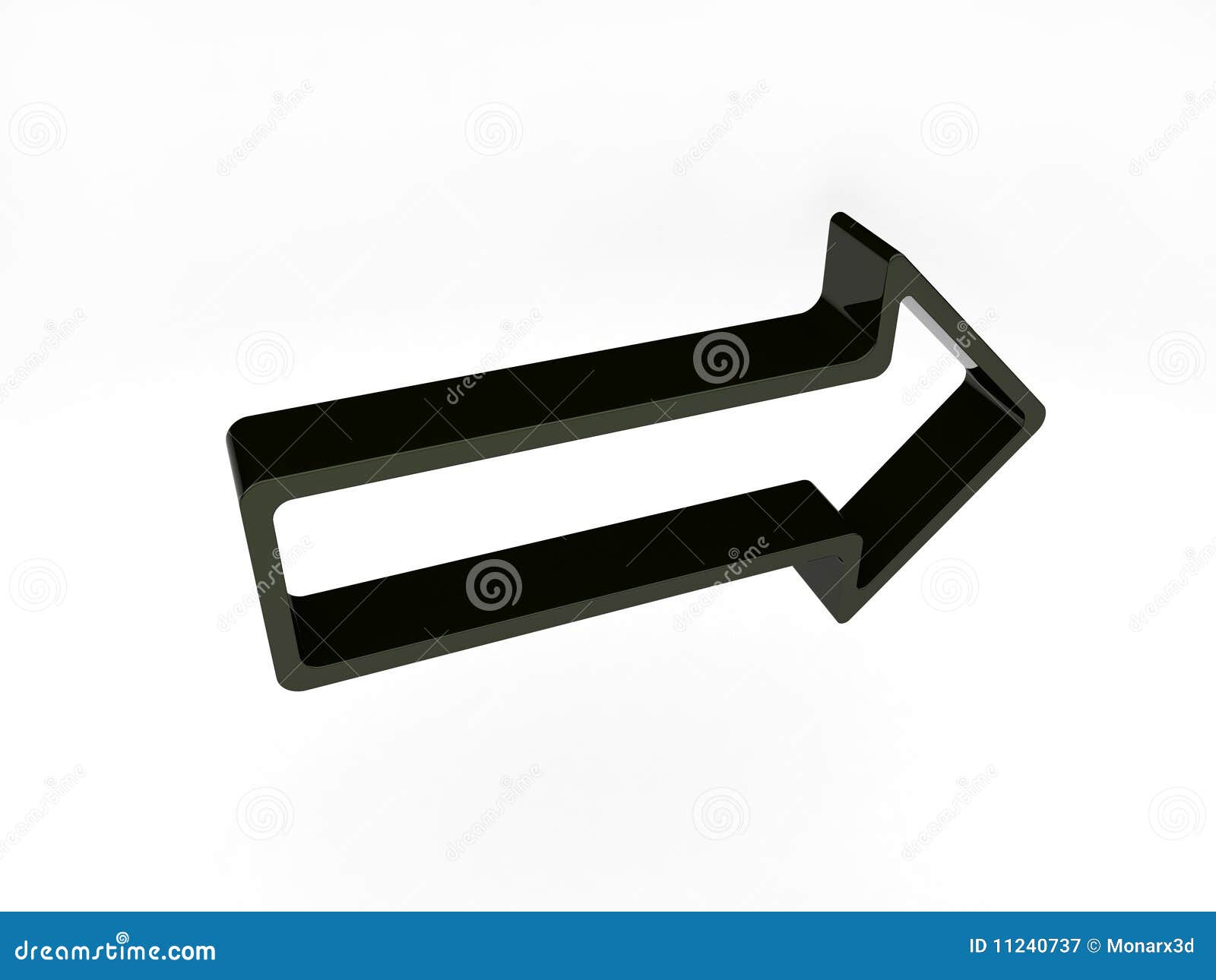 Flecha negra stock de ilustración. Ilustración de flecha - 11240737