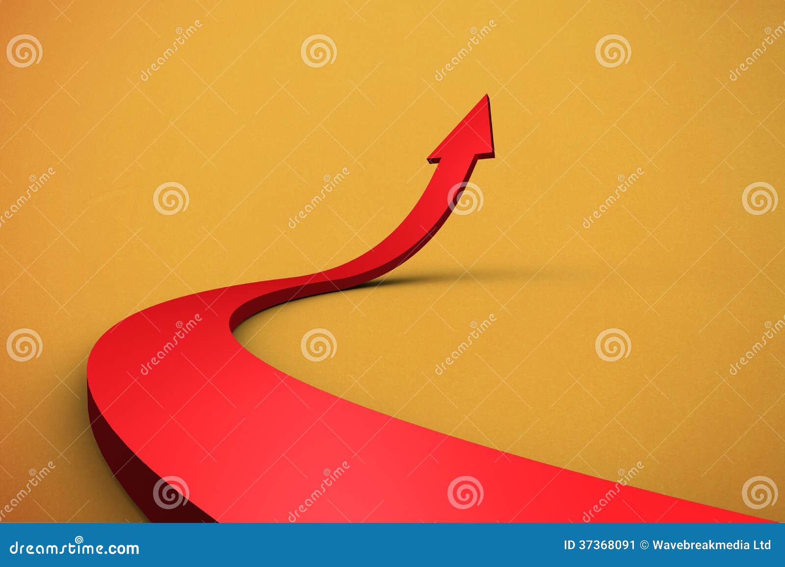 Flecha que destaca stock de ilustración. Ilustración de upwards - 37368091