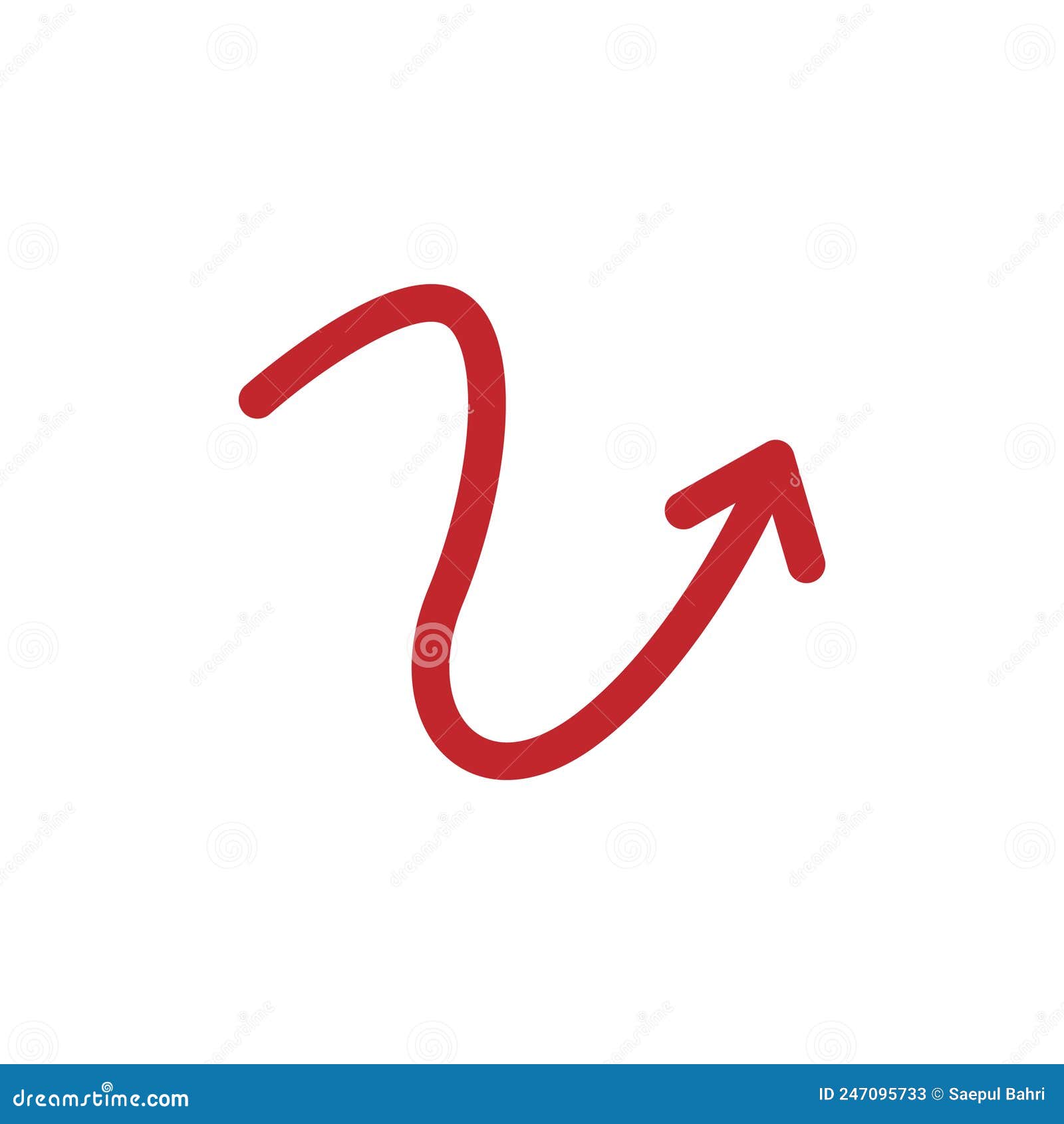 Flecha Roja Vectorial. Icono De Flechas Rojas. Icono Del Vector De ...