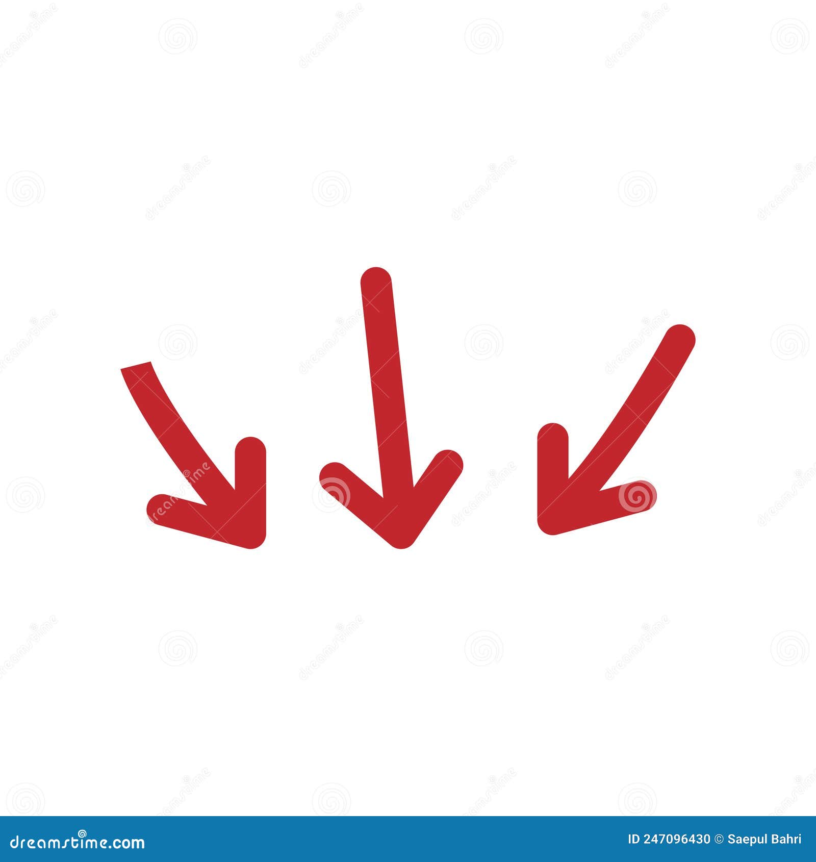 Flecha Roja Vectorial. Icono De Flechas Rojas. Icono Del Vector De ...