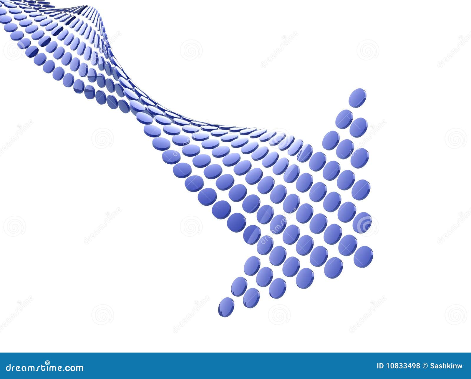 Flecha torcida stock de ilustración. Ilustración de sugerencia - 10833498