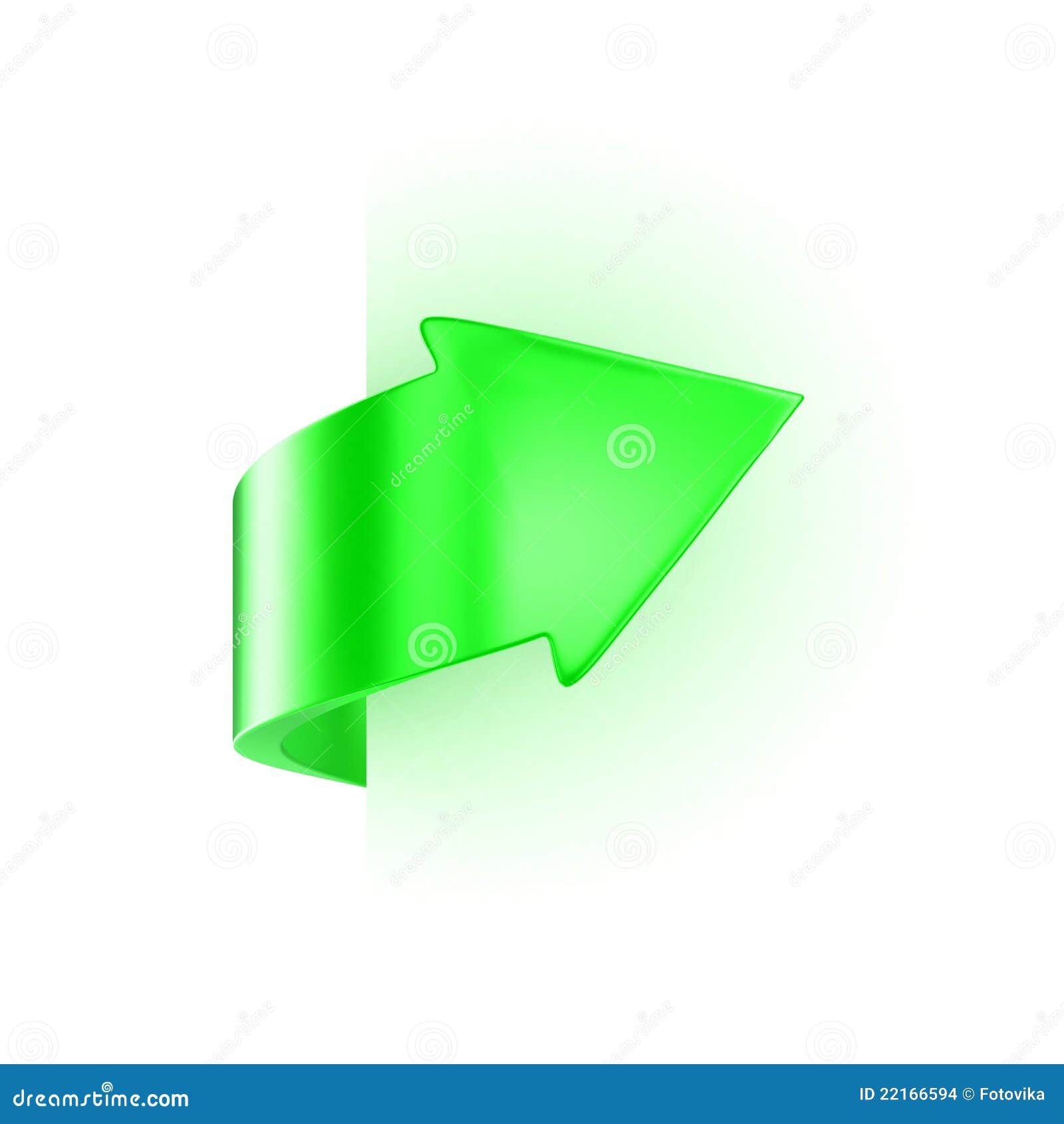 Flecha verde stock de ilustración. Ilustración de libreta - 22166594