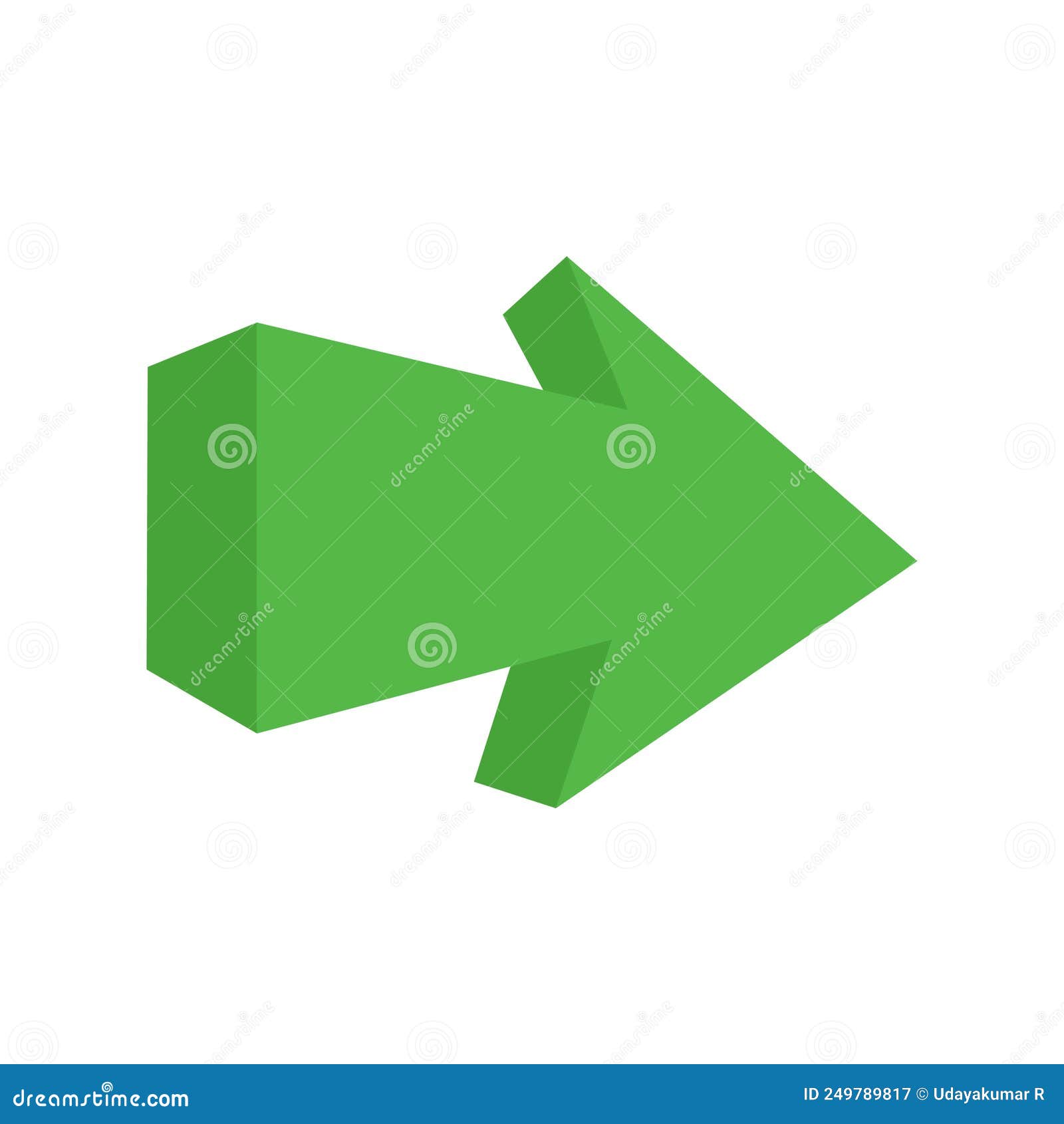 Flecha Verde. Sobre Fondo Blanco Ilustración del Vector - Ilustración ...