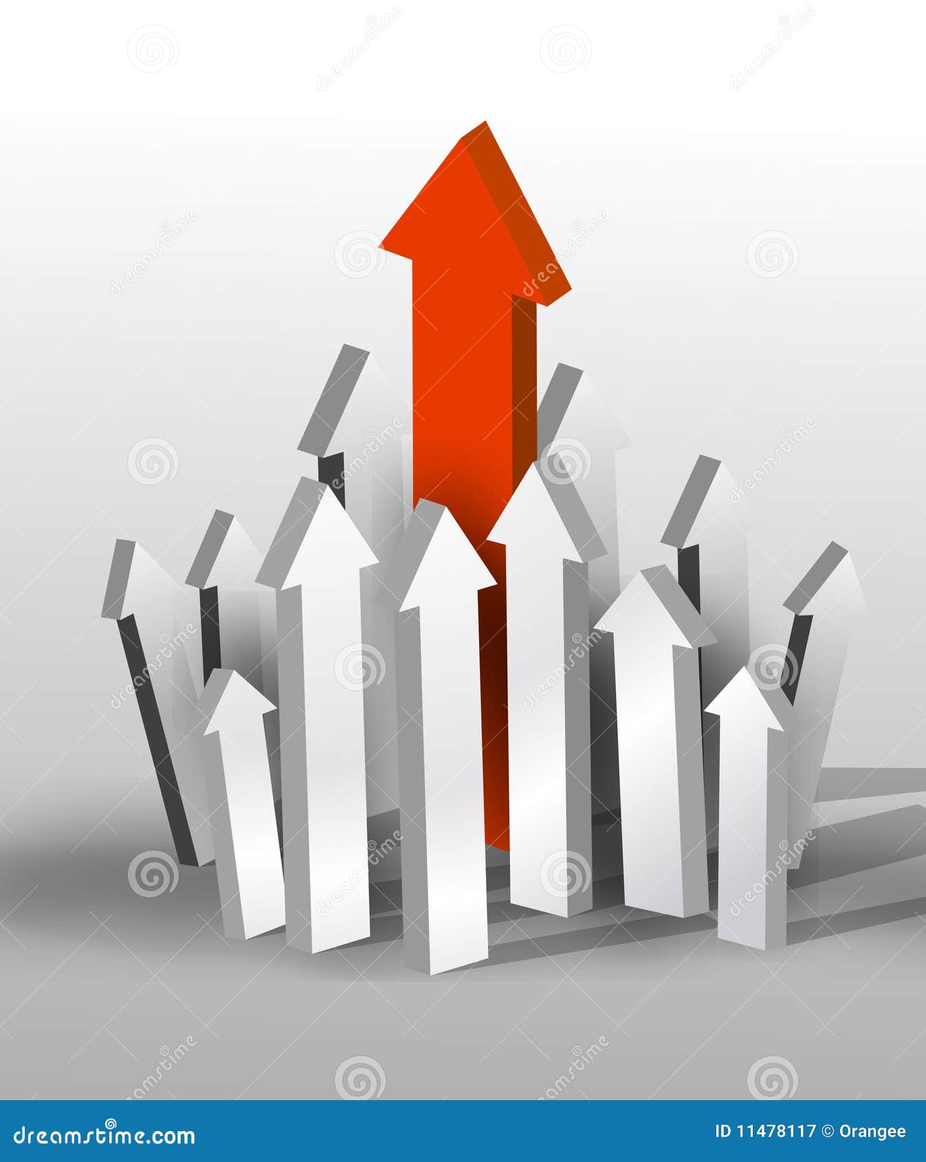 Flechas 3d ilustración del vector. Ilustración de concepto - 11478117