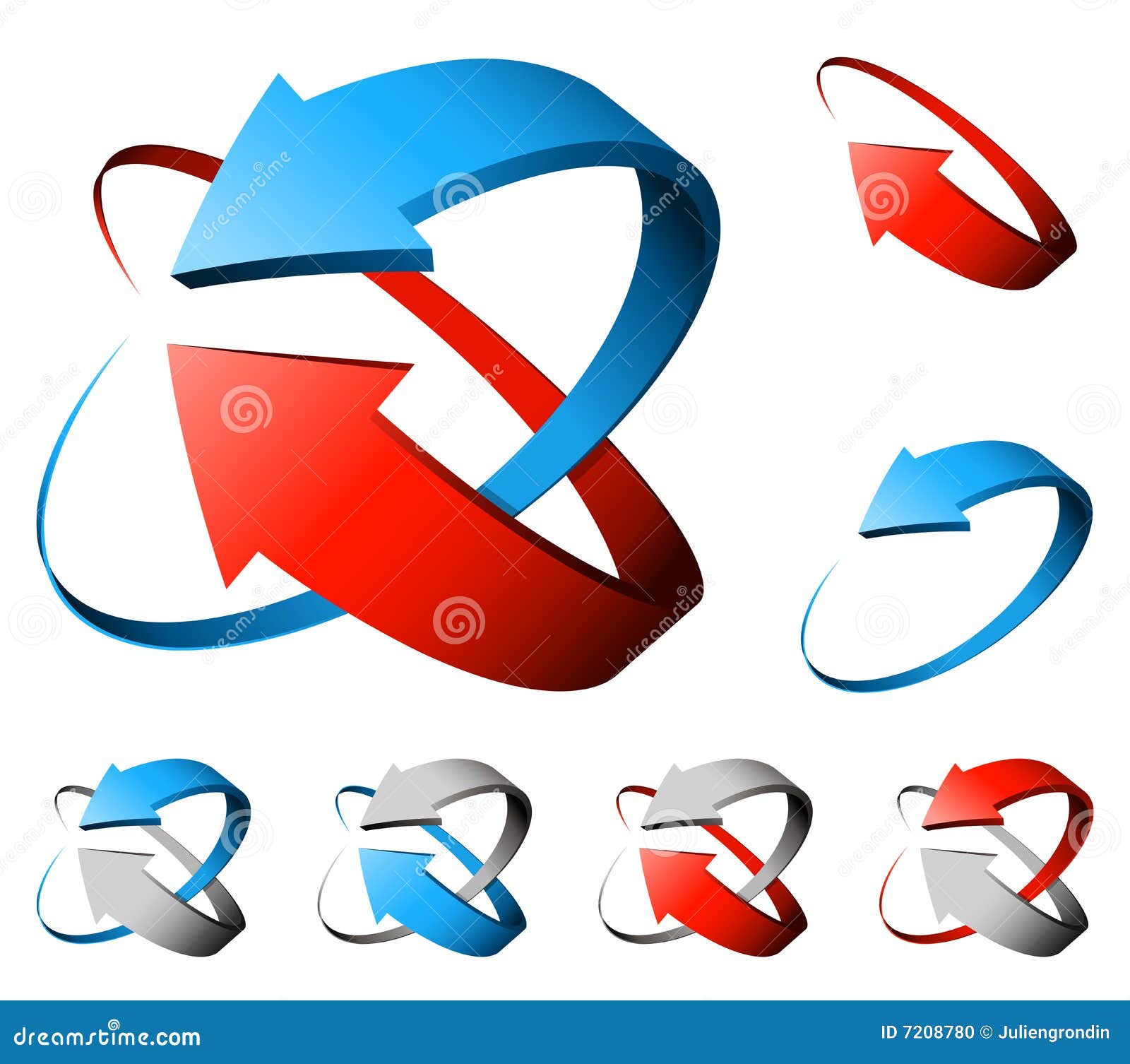 Flechas 3D Foto de archivo - Imagen: 7208780