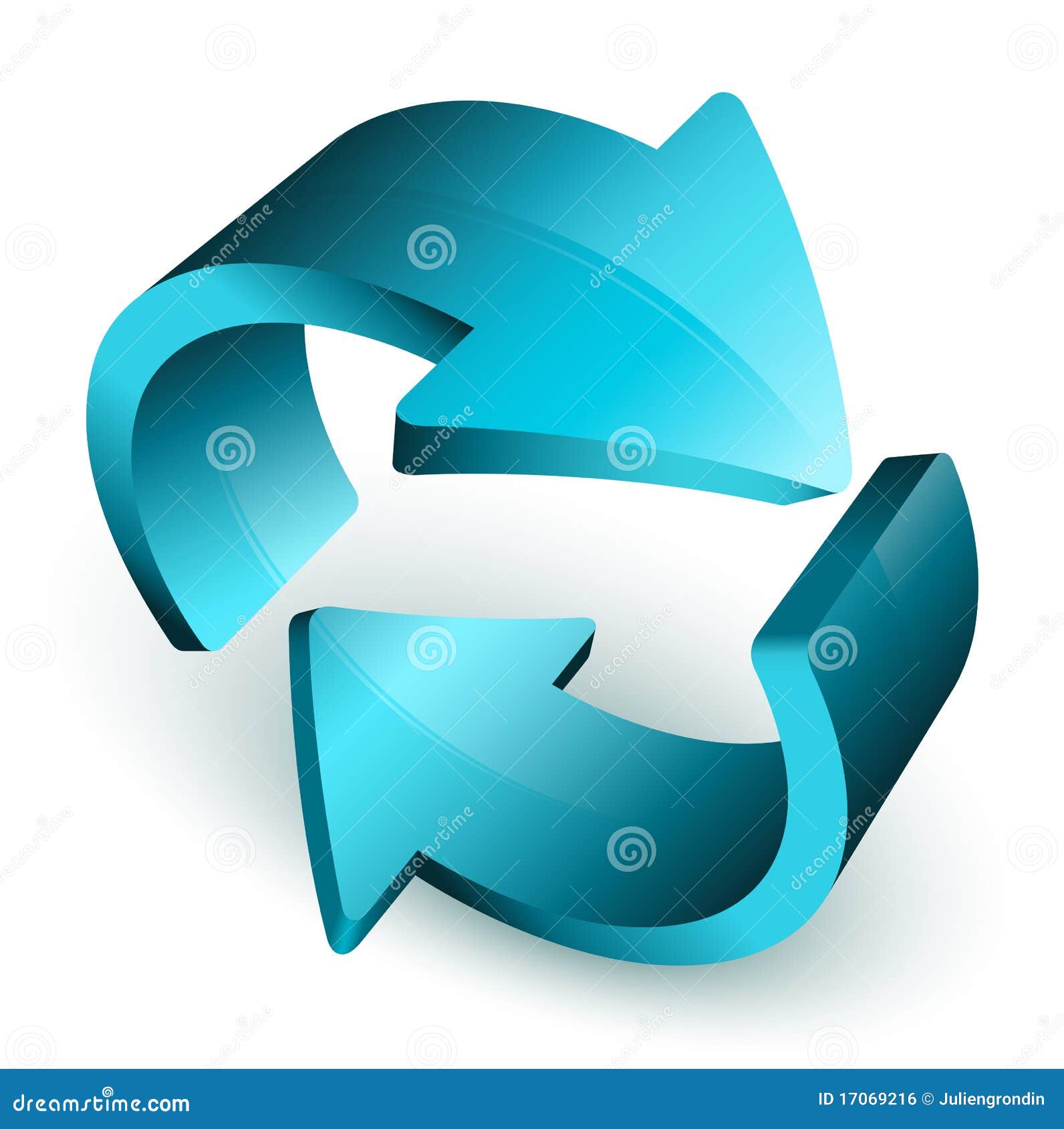 Flechas azules en círculo ilustración del vector. Ilustración de flecha ...