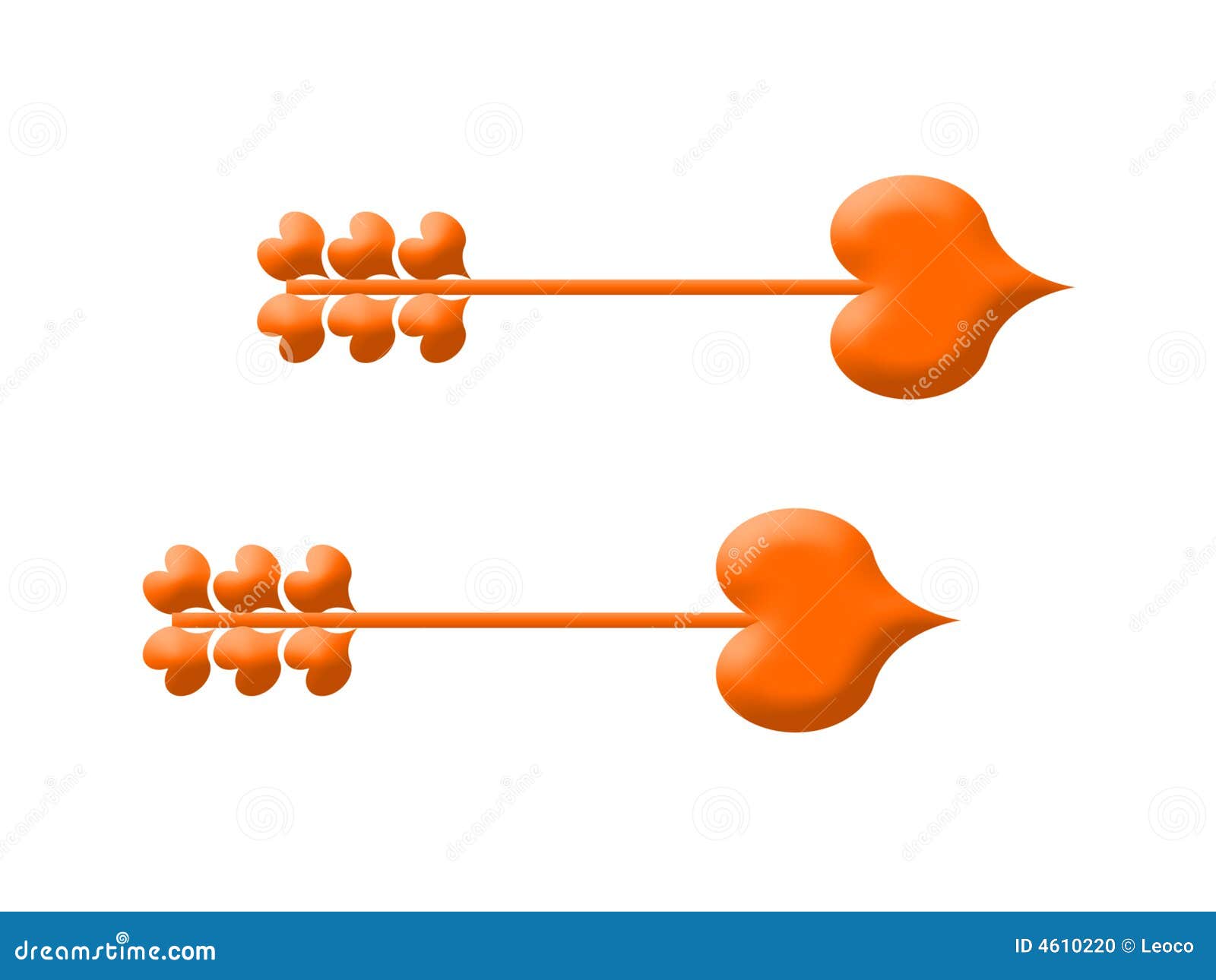 Flechas del amor stock de ilustración. Ilustración de amante - 4610220