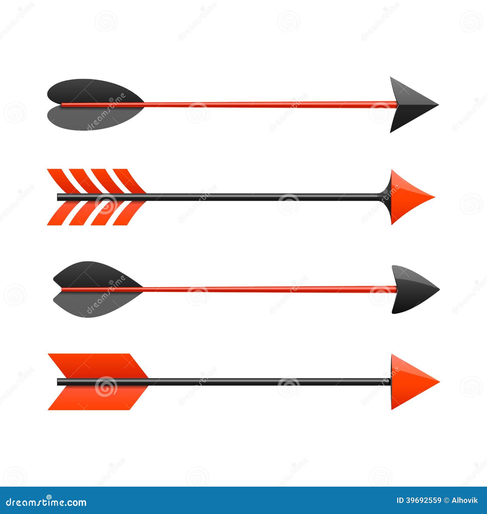 Flechas del arco ilustración del vector. Ilustración de caza - 39692559