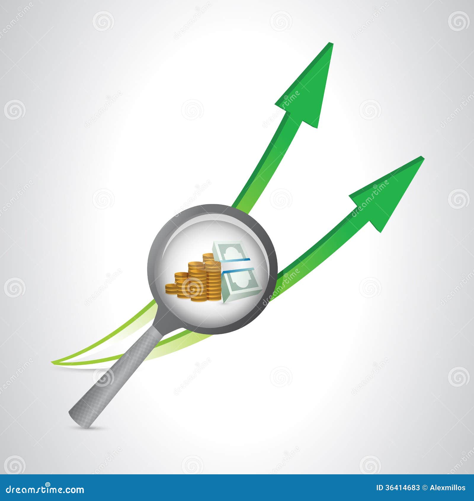 Flechas Del Concepto Del Negocio Que Suben. Ejemplo Stock de ...
