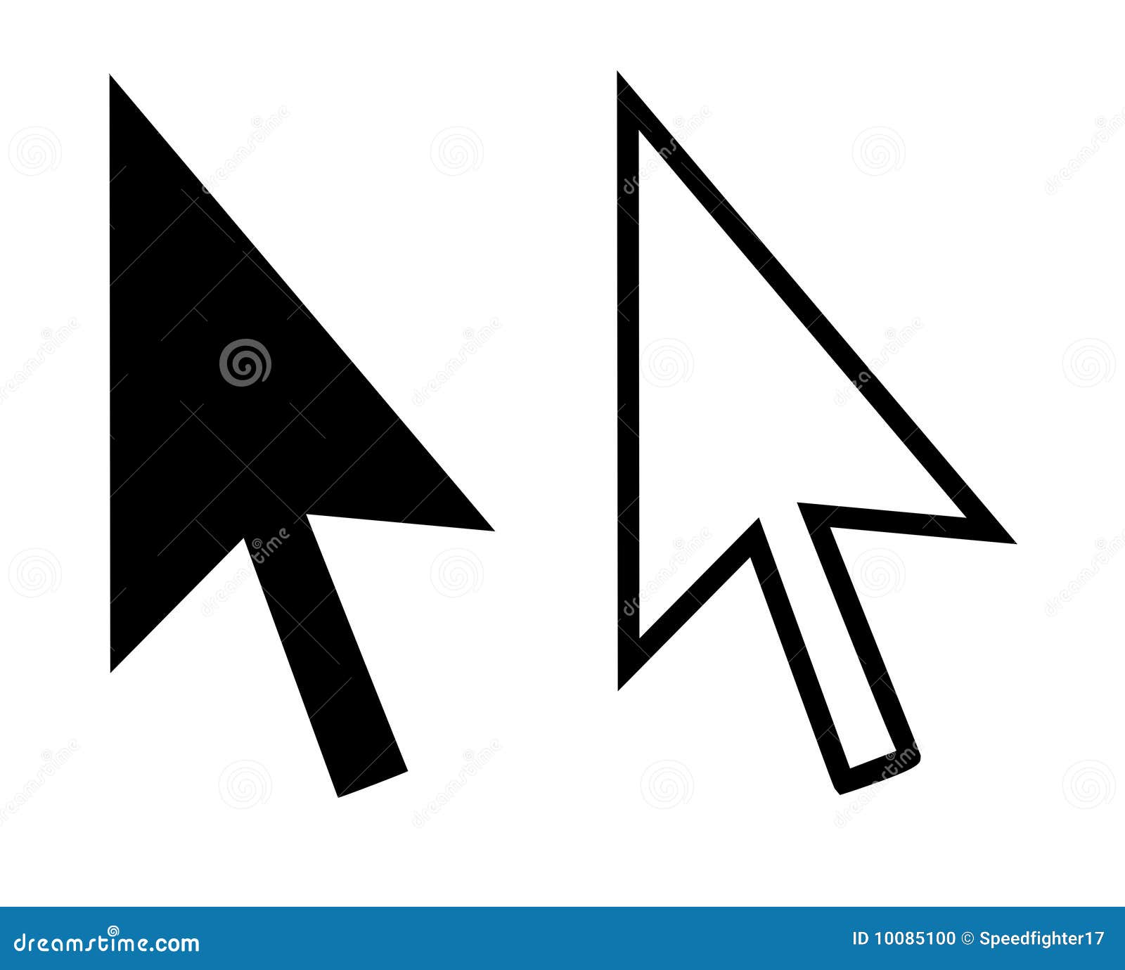 Flechas del cursor stock de ilustración. Ilustración de negocios - 10085100