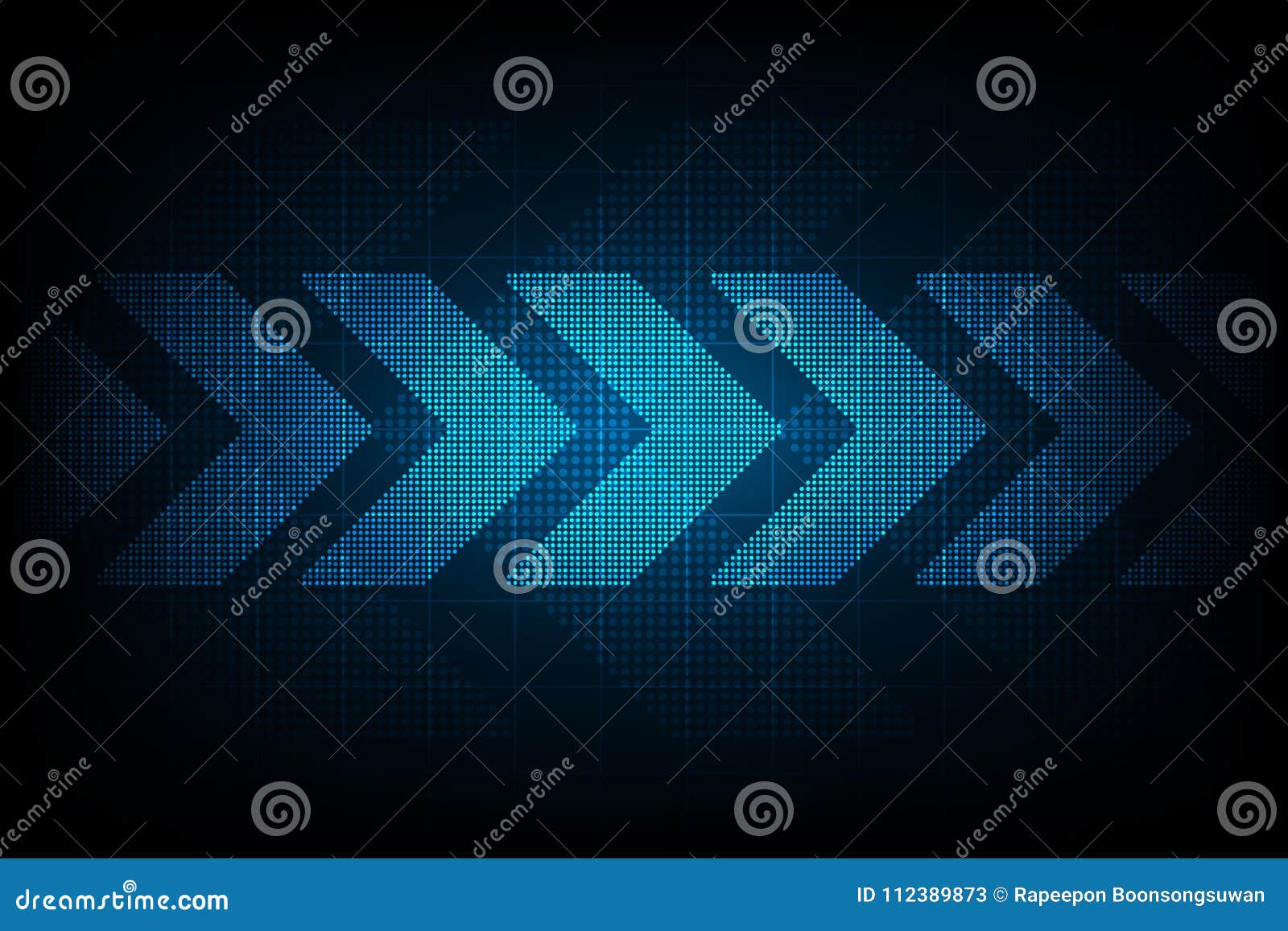 Flechas Del Vector Bajo La Forma De Digital Ilustración del Vector ...