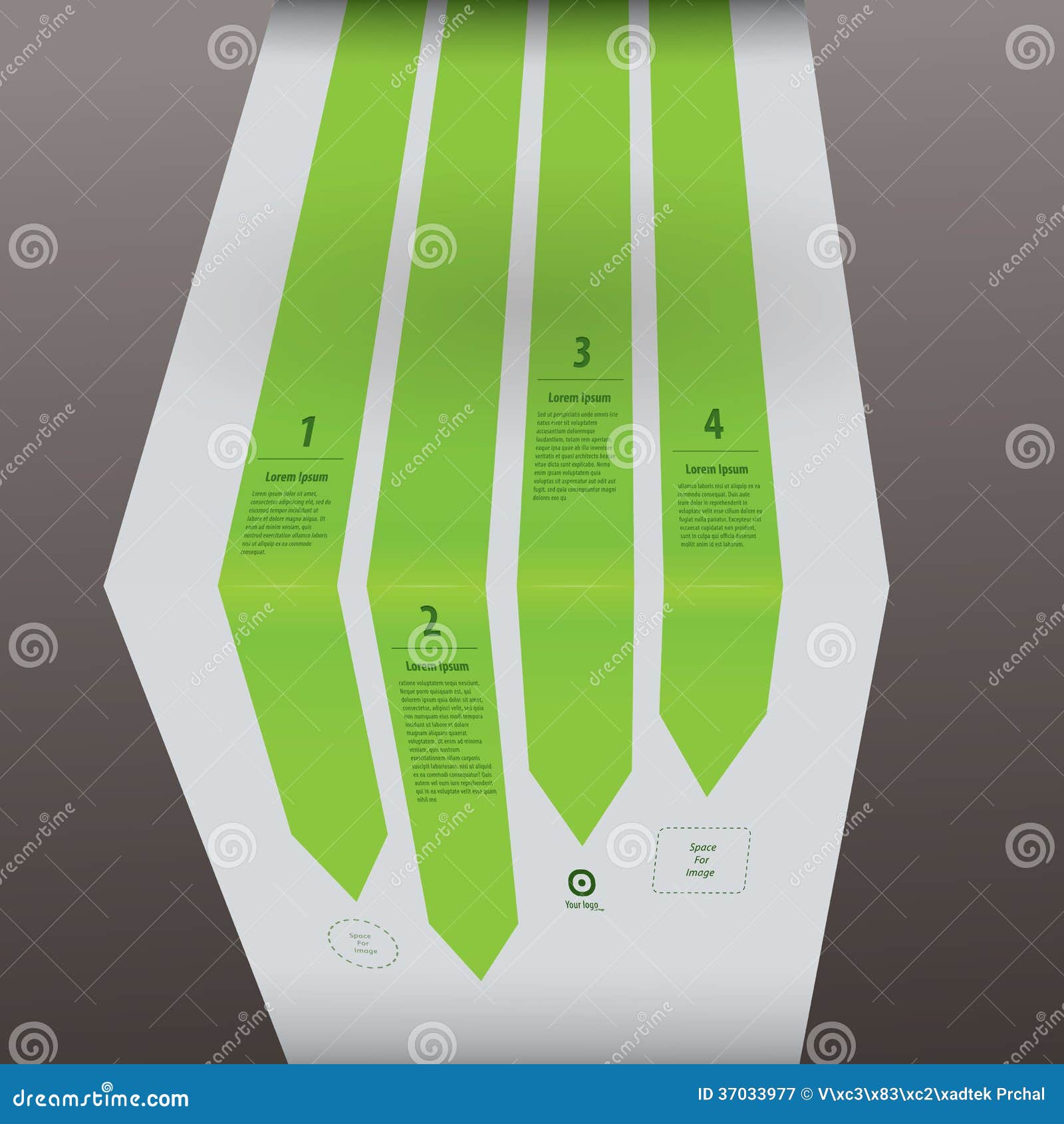 Flechas Del Vector Con El Espacio Para Su Contenido. Flechas En ...