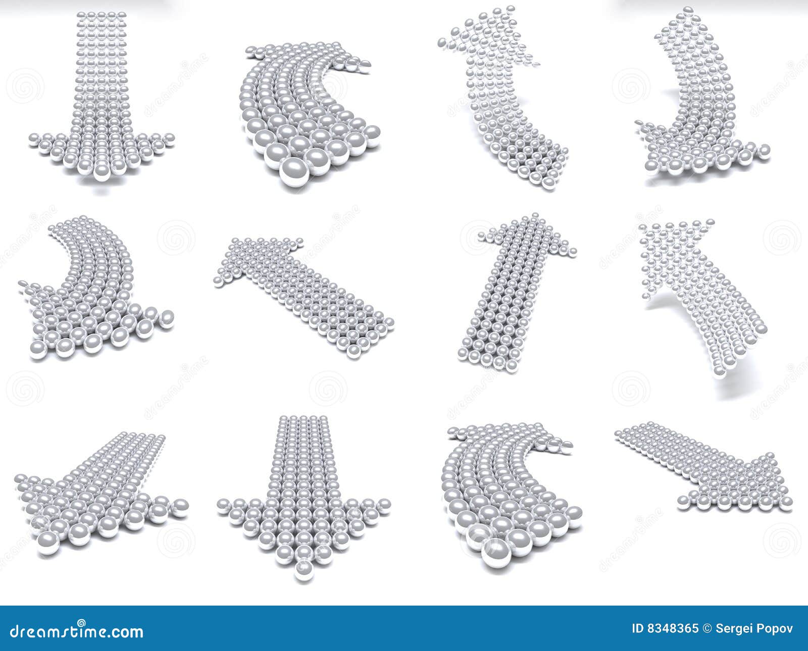 Flechas grises stock de ilustración. Ilustración de movimiento - 8348365