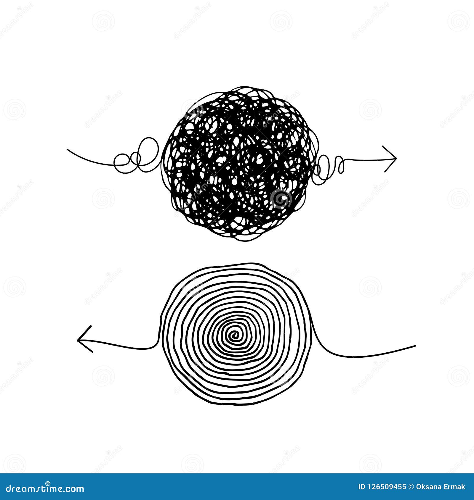 Flechas Insanas Del Garabato Ilustración del Vector - Ilustración de ...