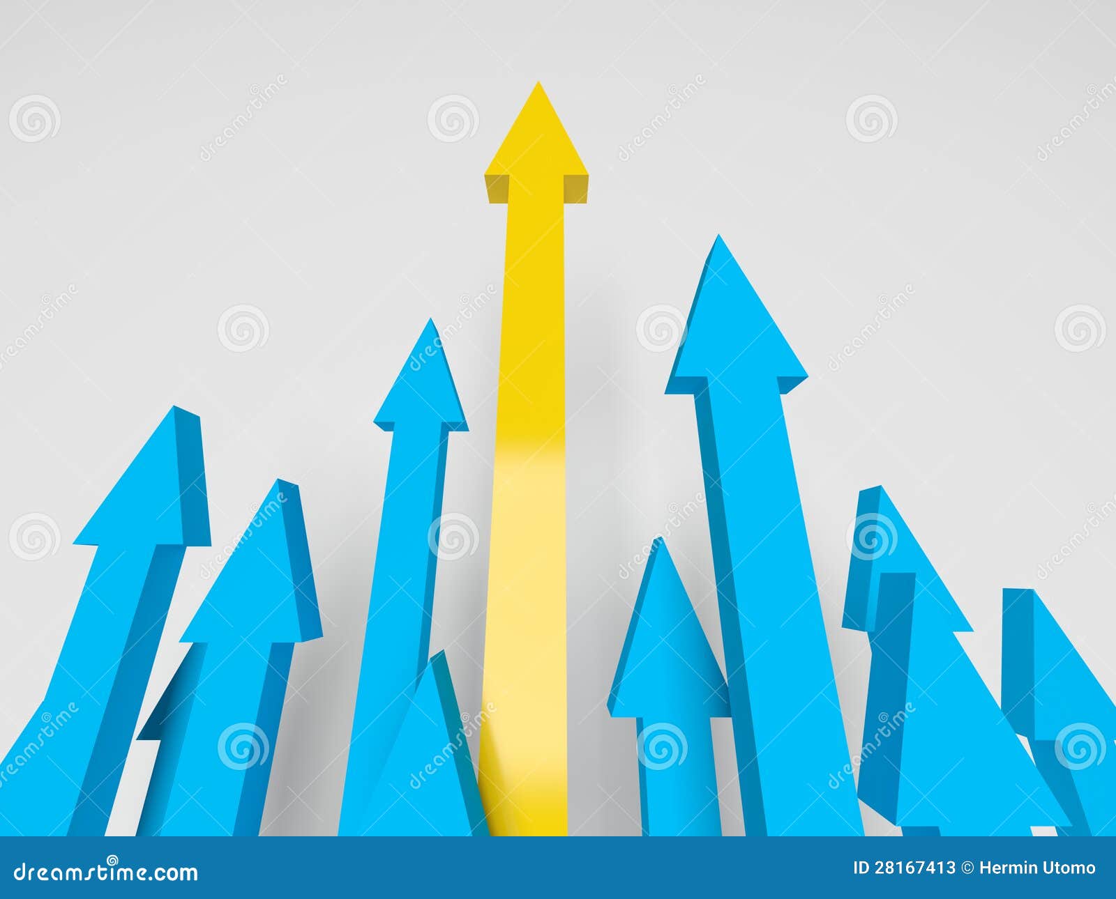 Flechas Que Van Hacia Arriba Stock de ilustración - Ilustración de ...