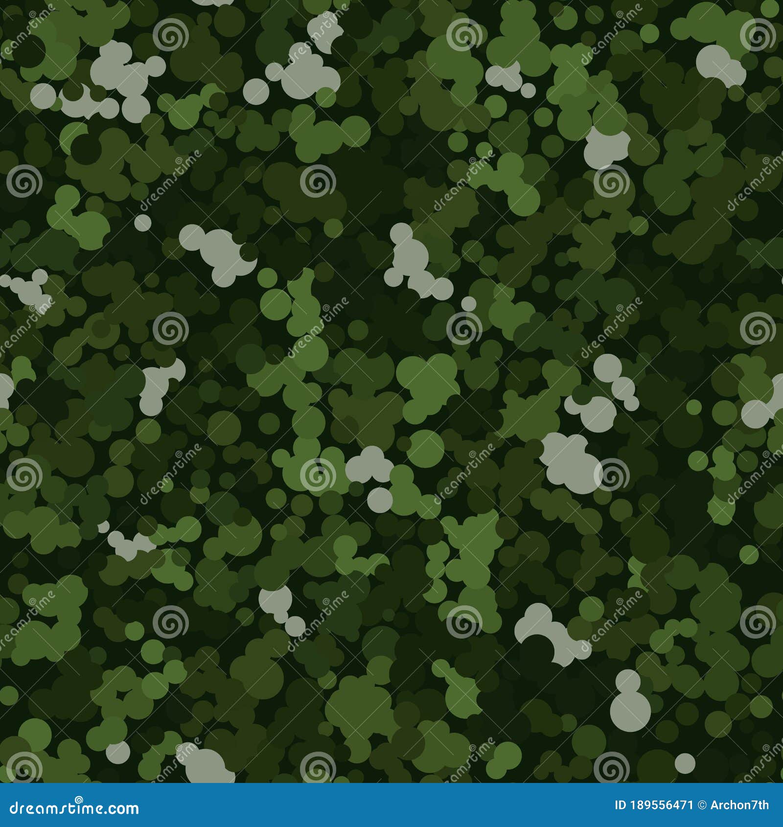 Flecktarn Camouflage Seamless Pattern Background. Vector Illustration ...