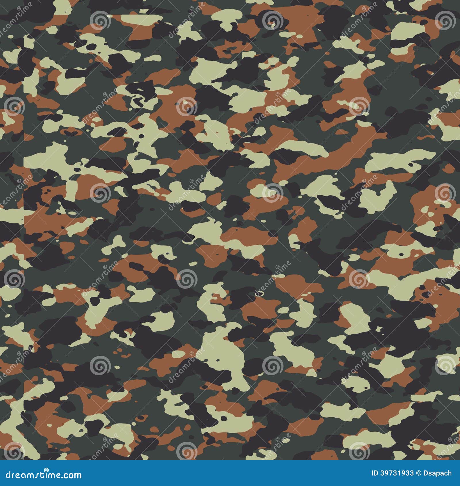 Flecktarn Seamless Camo Pattern Stock Vector - Illustration of hide ...