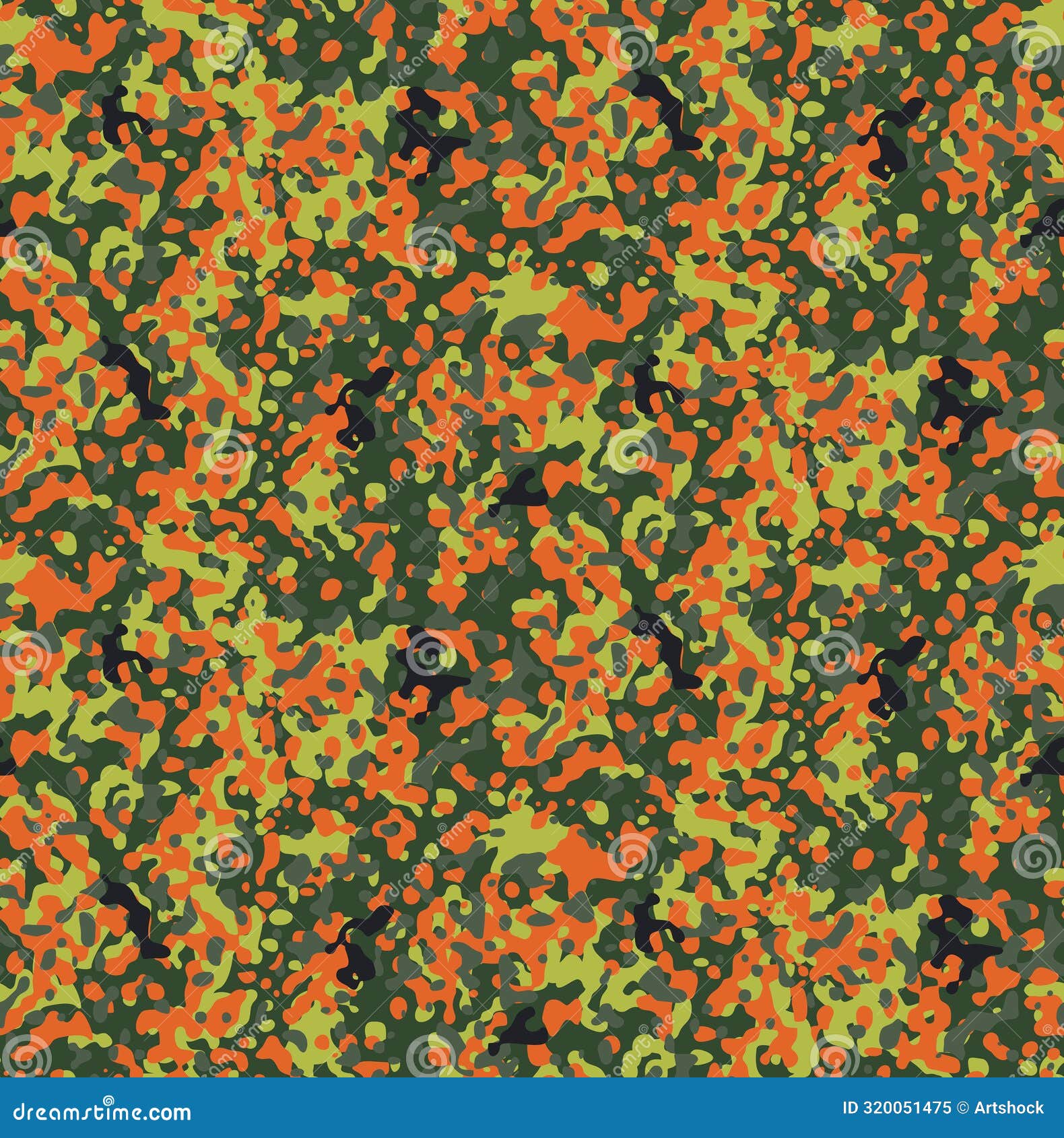 Flecktarn Style Camouflage Pattern Stock Vector - Illustration of ...