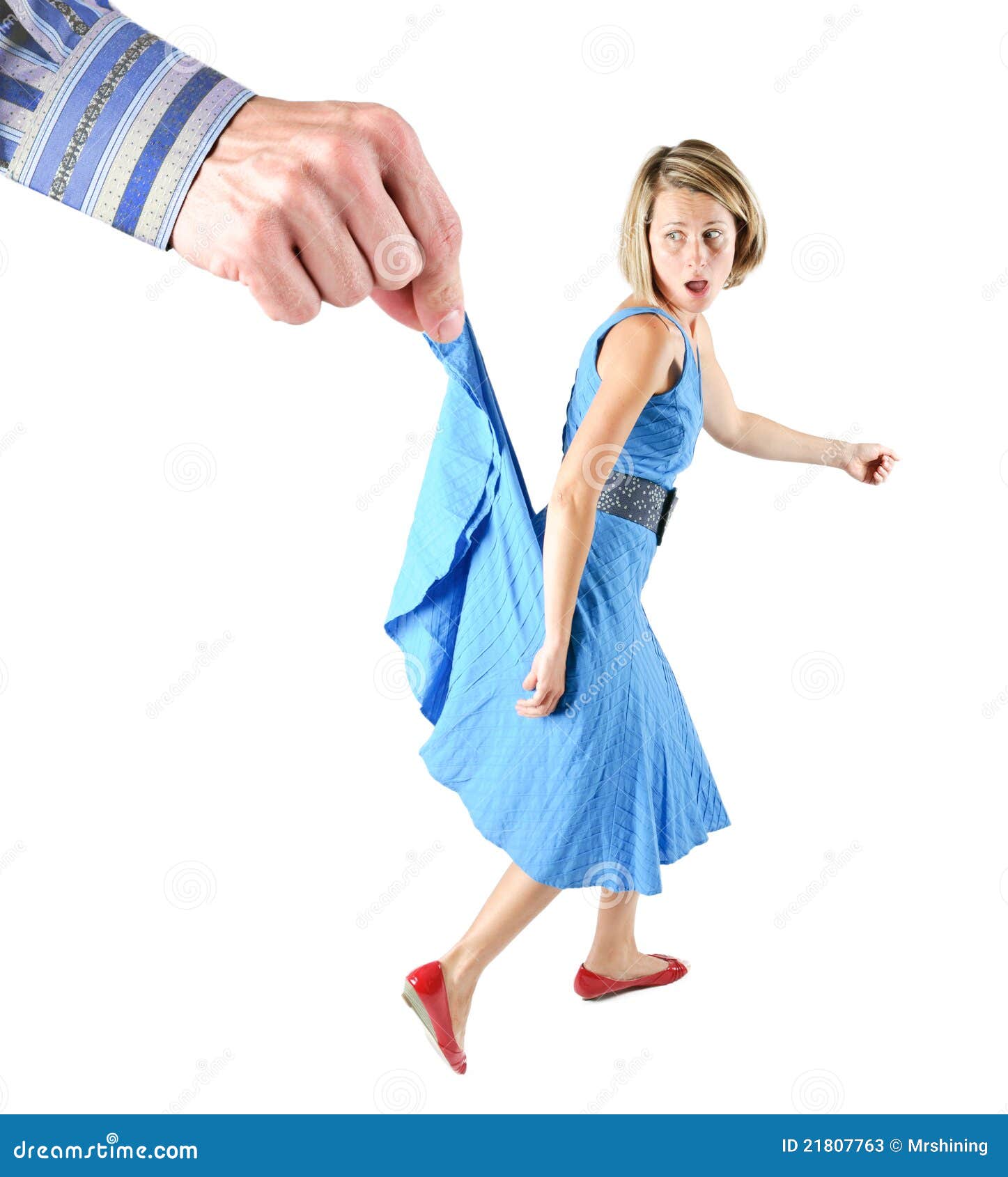 Fleeing woman stock image. Image of abstract, flee, sleeve - 21807763