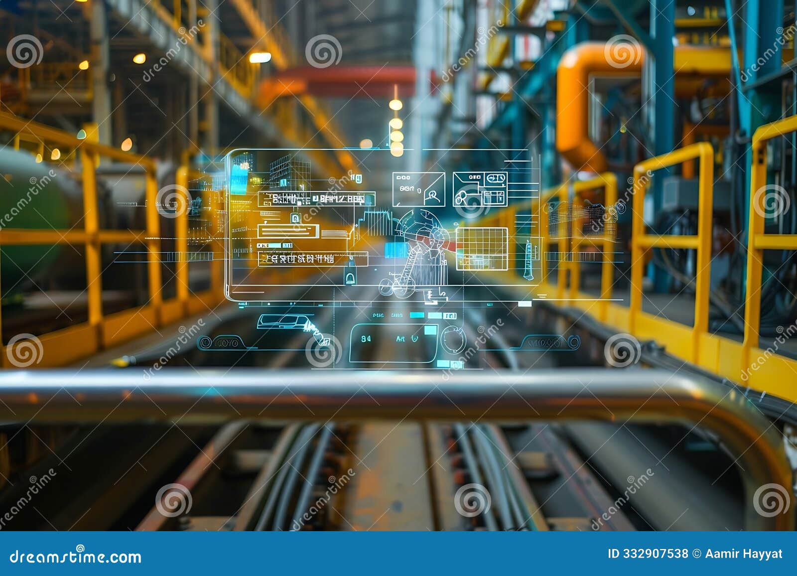 AI-Powered Autonomous Shipping Fleet Stock Illustration - Illustration ...