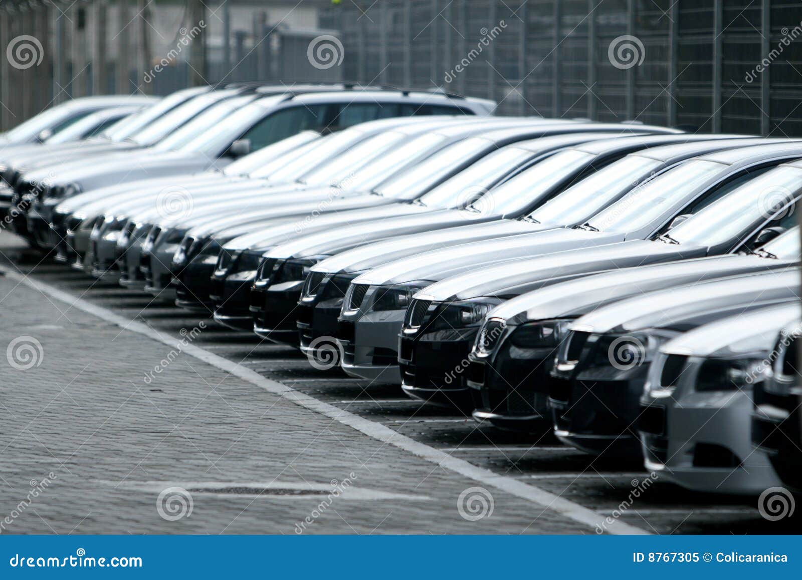 Fleet of cars stock image. Image of vehicle, leasing, headlight - 8767305