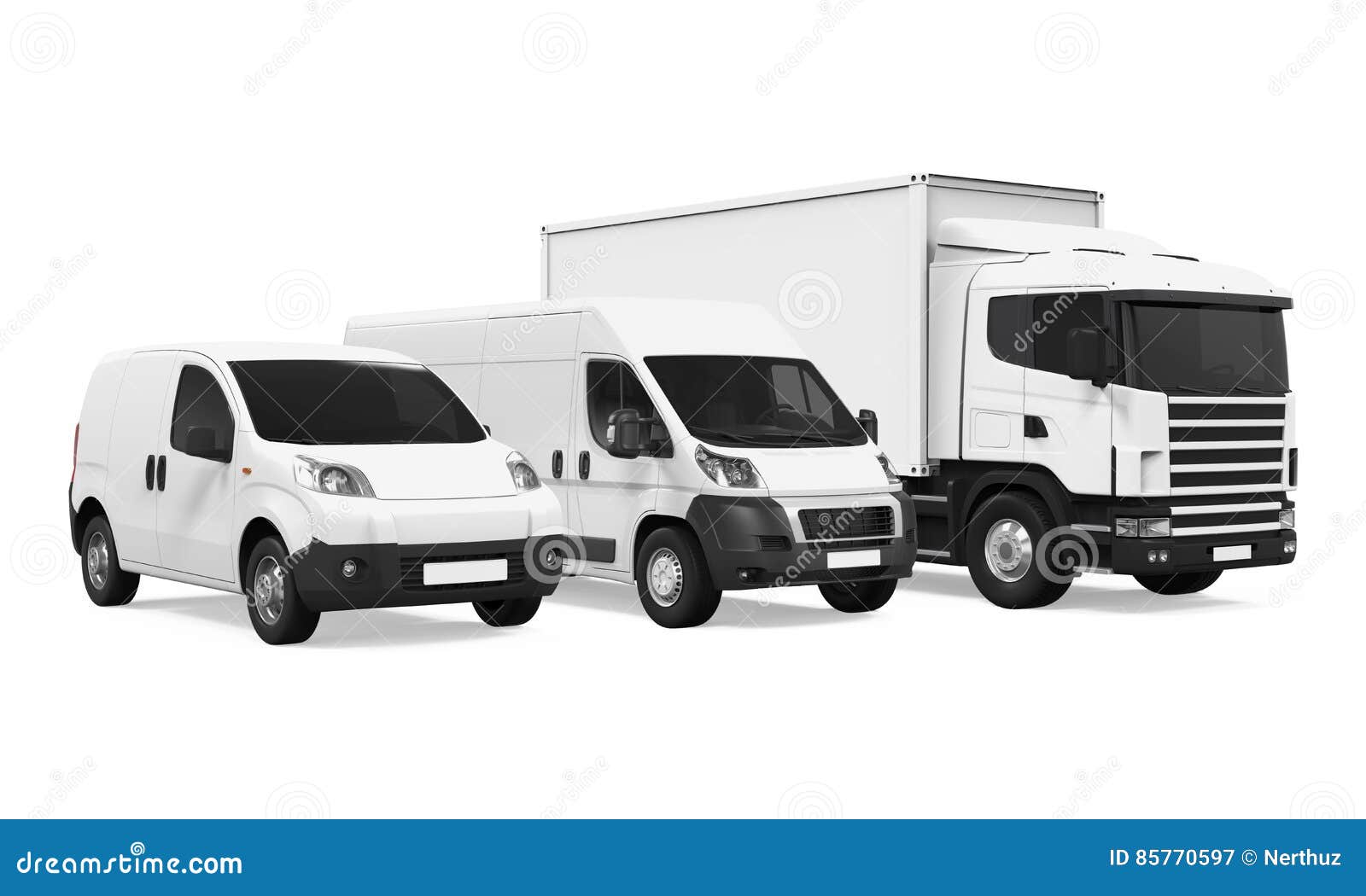 Fleet Of Delivery Vehicles Stock Photo | CartoonDealer.com #85770354
