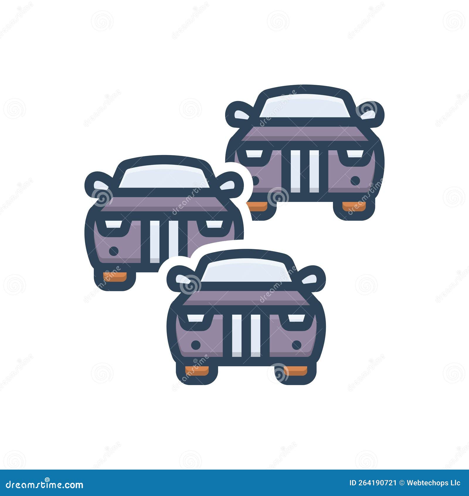 Color Illustration Icon for Fleet, Car and Management Stock Vector ...