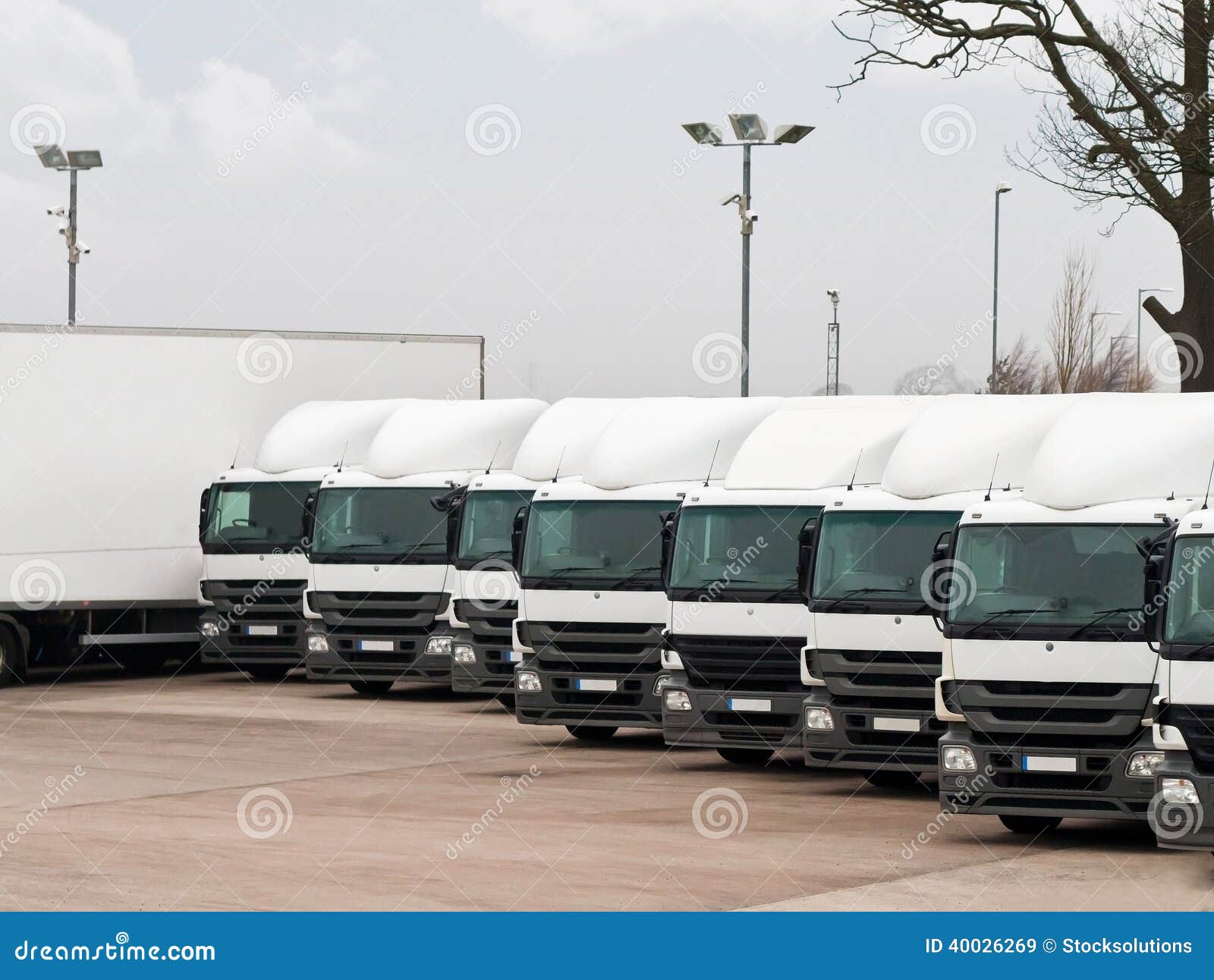 Fleet lorries stock image. Image of logistic, haul, traffic - 40026269