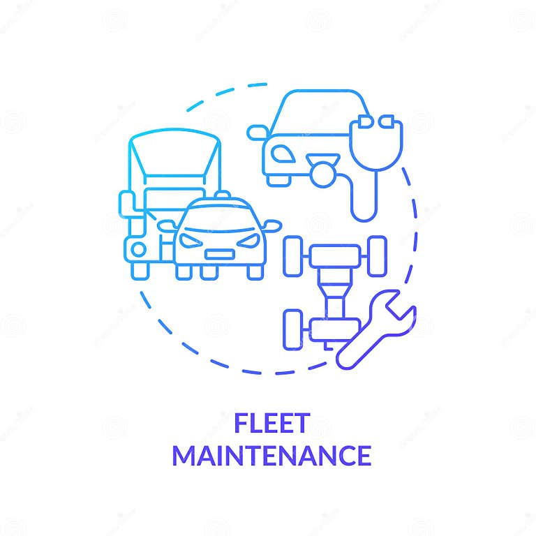 Fleet Maintenance Blue Gradient Concept Icon Stock Vector ... Fleet Maintenance Blue Gradient Concept Icon Stock Vector ...