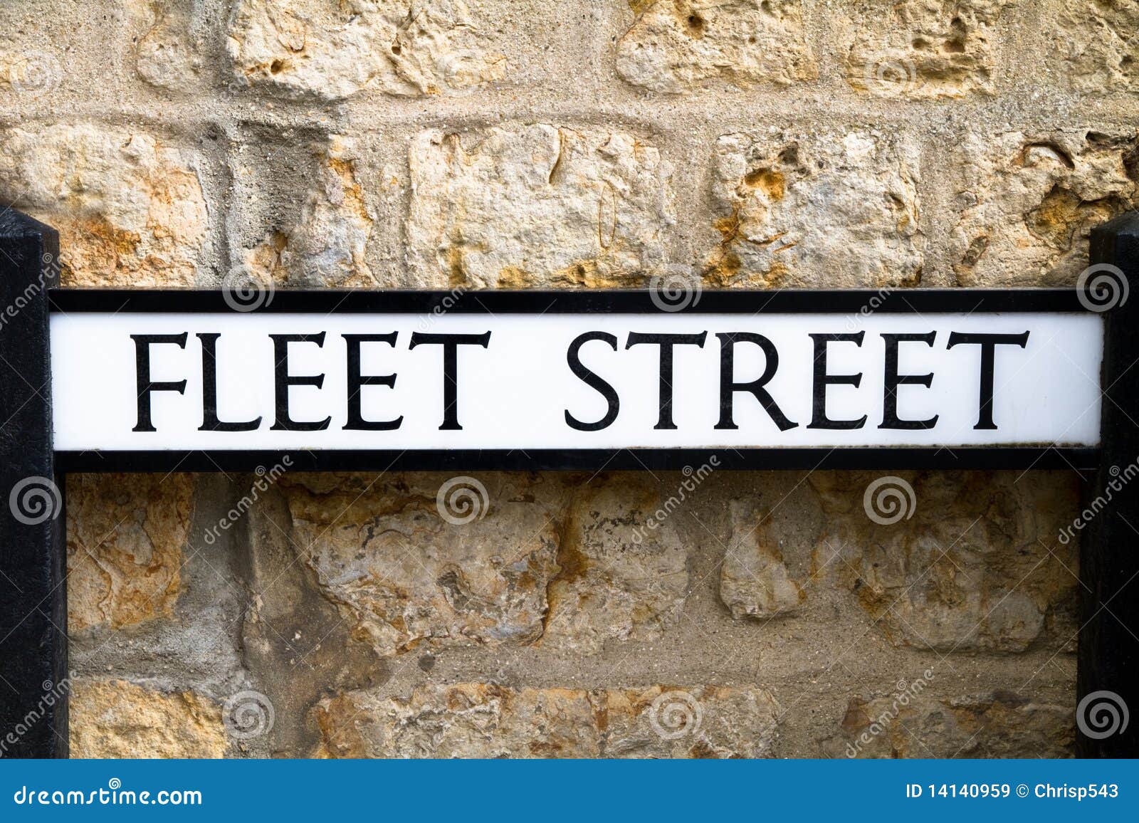 Fleet Street road sign stock image. Image of rock, stone - 14140959
