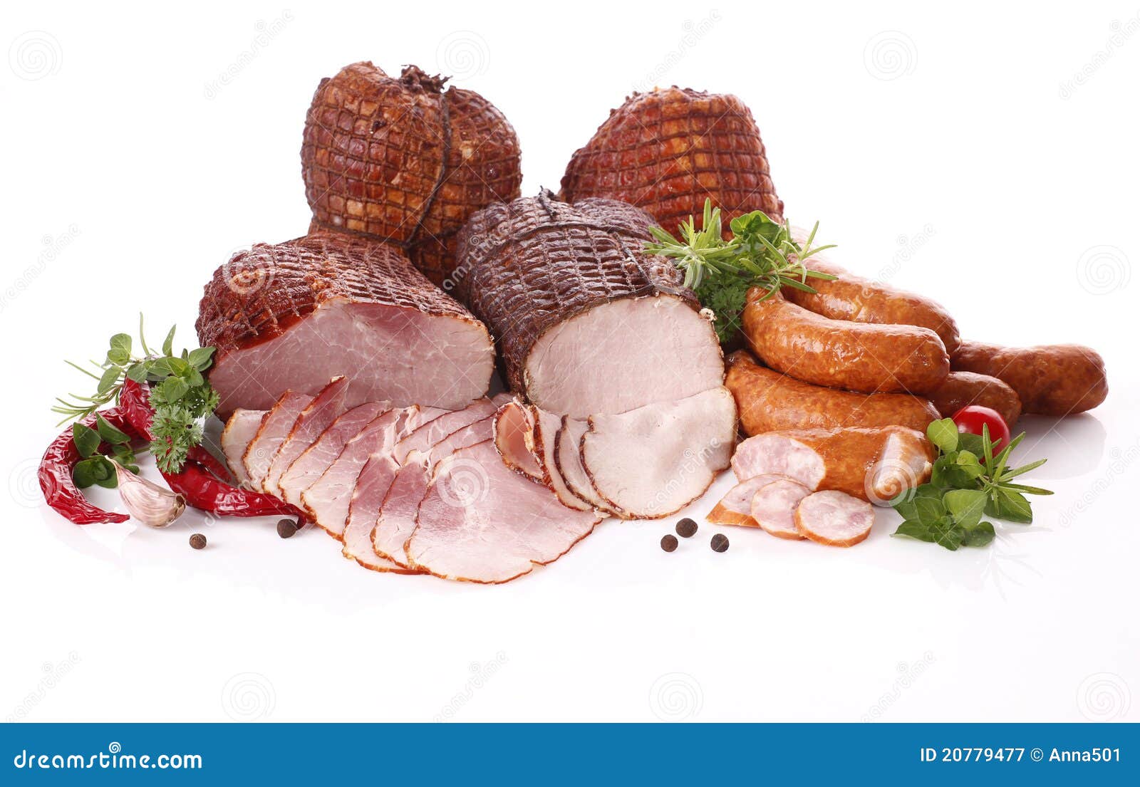 Fleisch stockbild. Bild von schinken, wurst, aperitif - 20779477