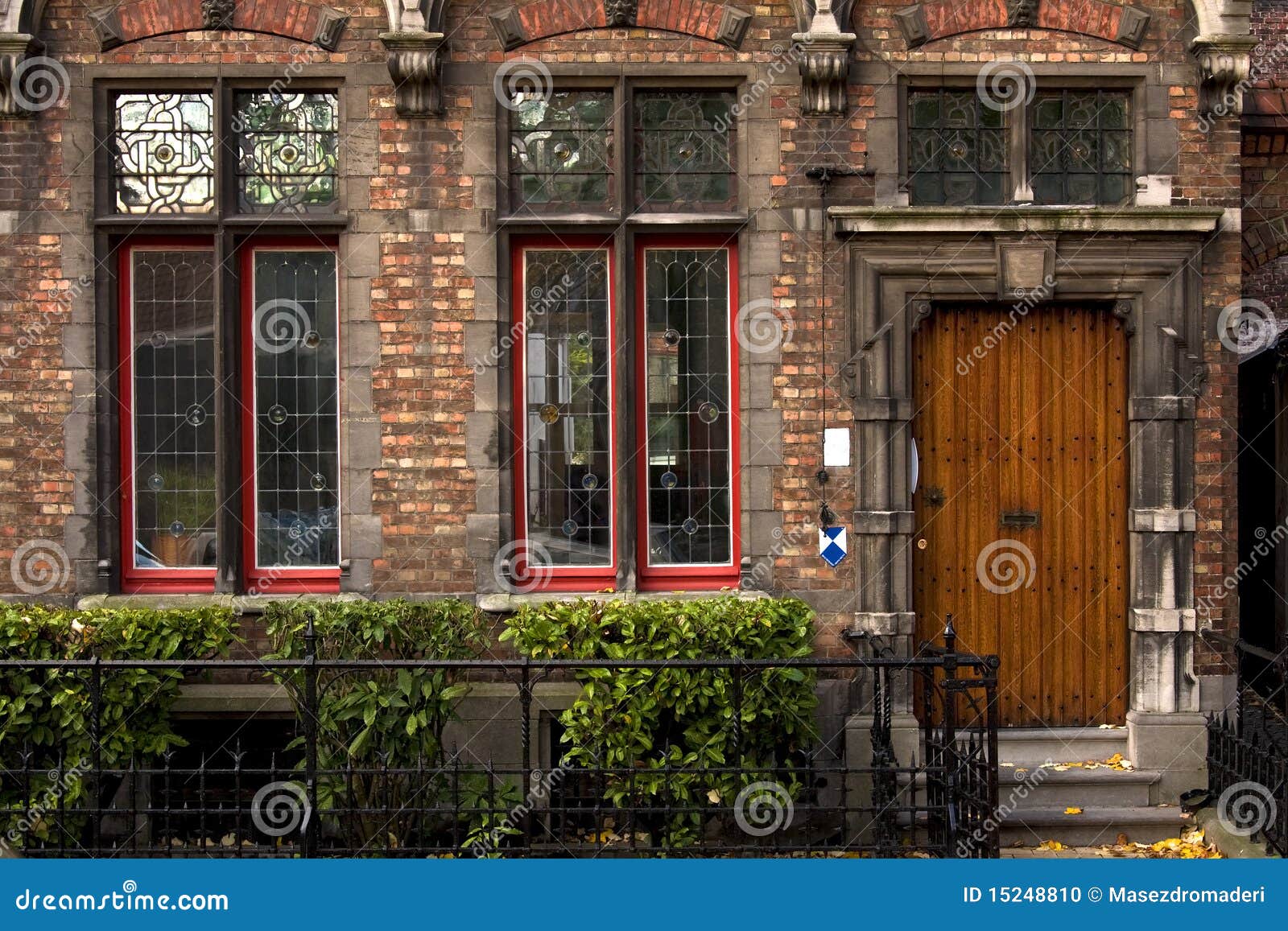Flemish house facade stock photo. Image of exterior, home - 15248810