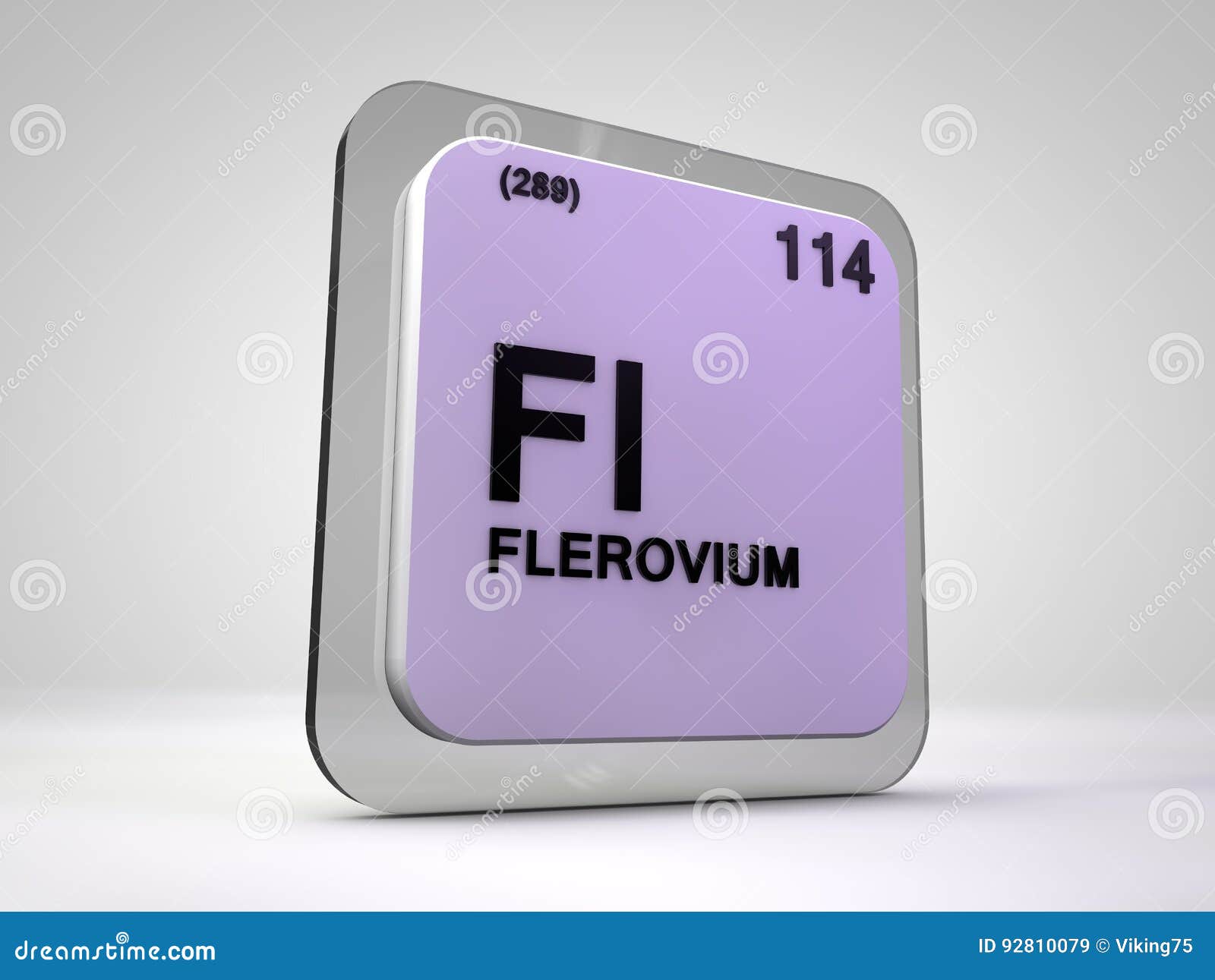 Flerovium 114 Element. Alkaline Earth Metals. Chemical Element Of ...