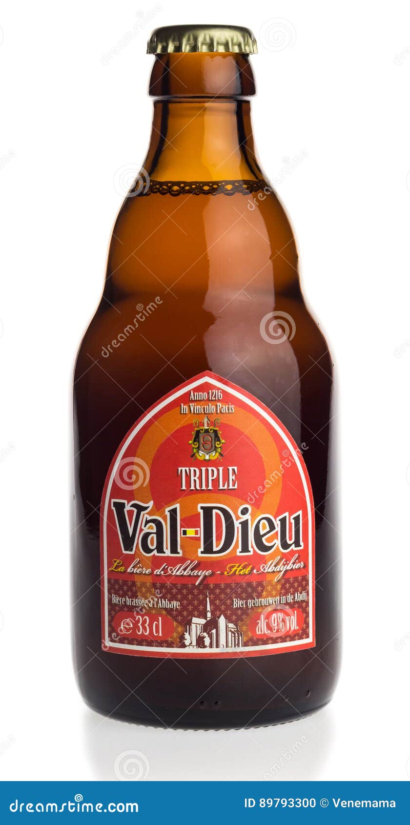 Fles Belgisch Val Dieu Triple-bier Redactionele Afbeelding - Image of ...