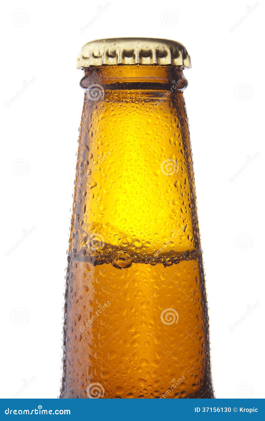 Fles bier stock foto. Image of daling, ijzig, vloeistof - 37156130