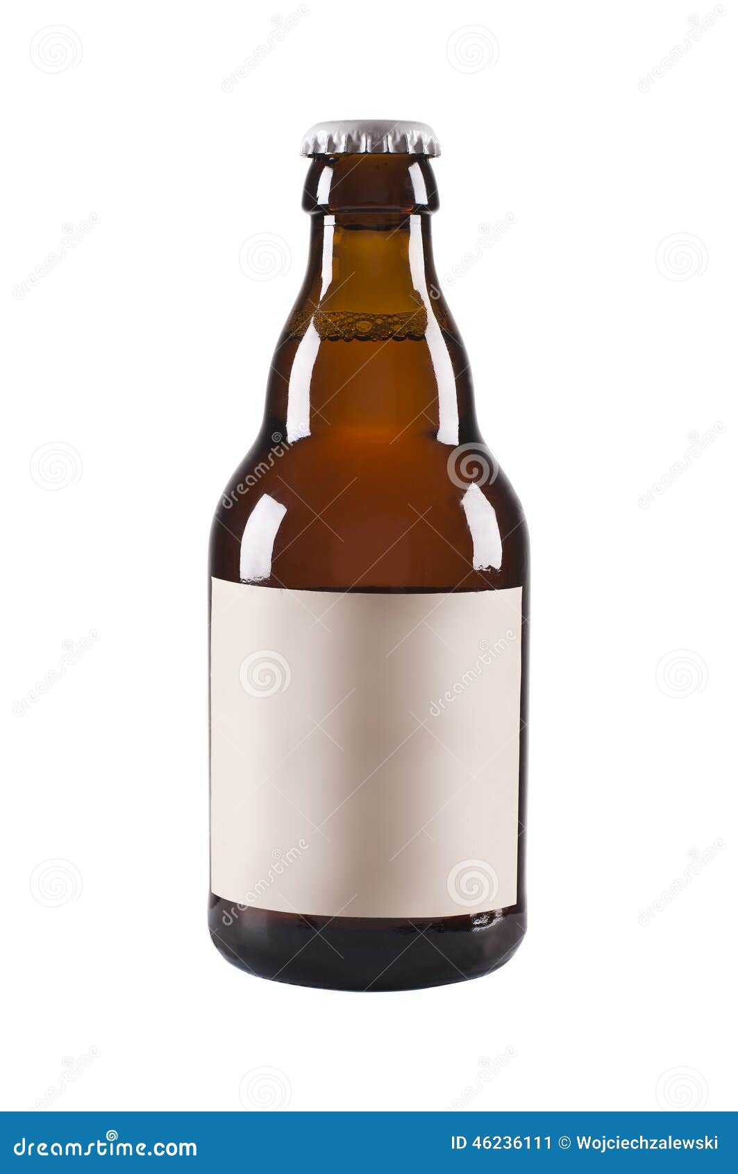 Fles bier stock afbeelding. Image of bruin, voorwerp - 46236111