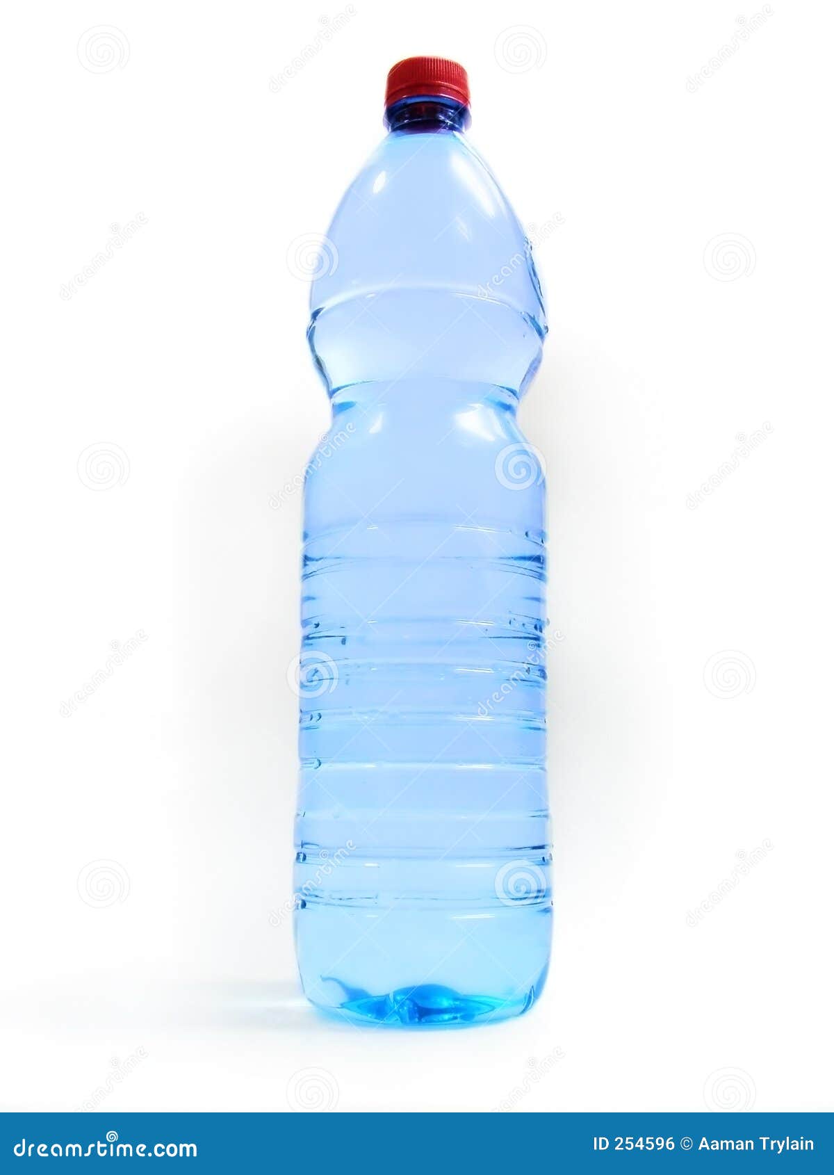 Fles met water stock foto. Image of overleving, geval, veiligheid - 254596