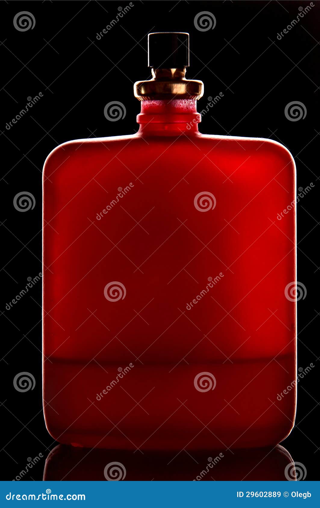 Fles parfum stock afbeelding. Image of parfum, rood, glas - 29602889
