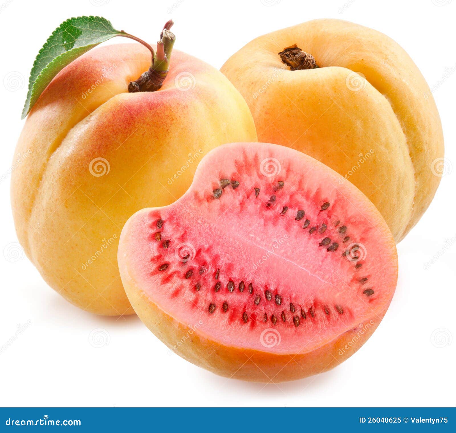 Flesh Apricot Cut Ripe Watermelon. Stock Image - Image of genetic ...