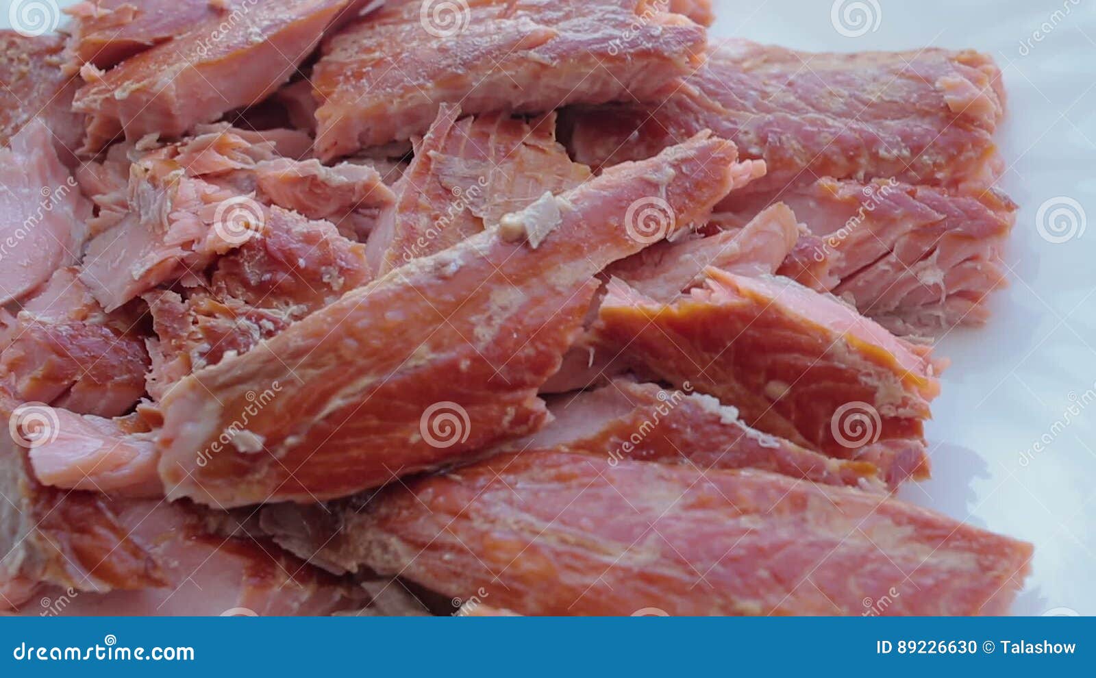 Flesh of Fish Rotates Around Its Axis. Stock Footage - Video of video ...