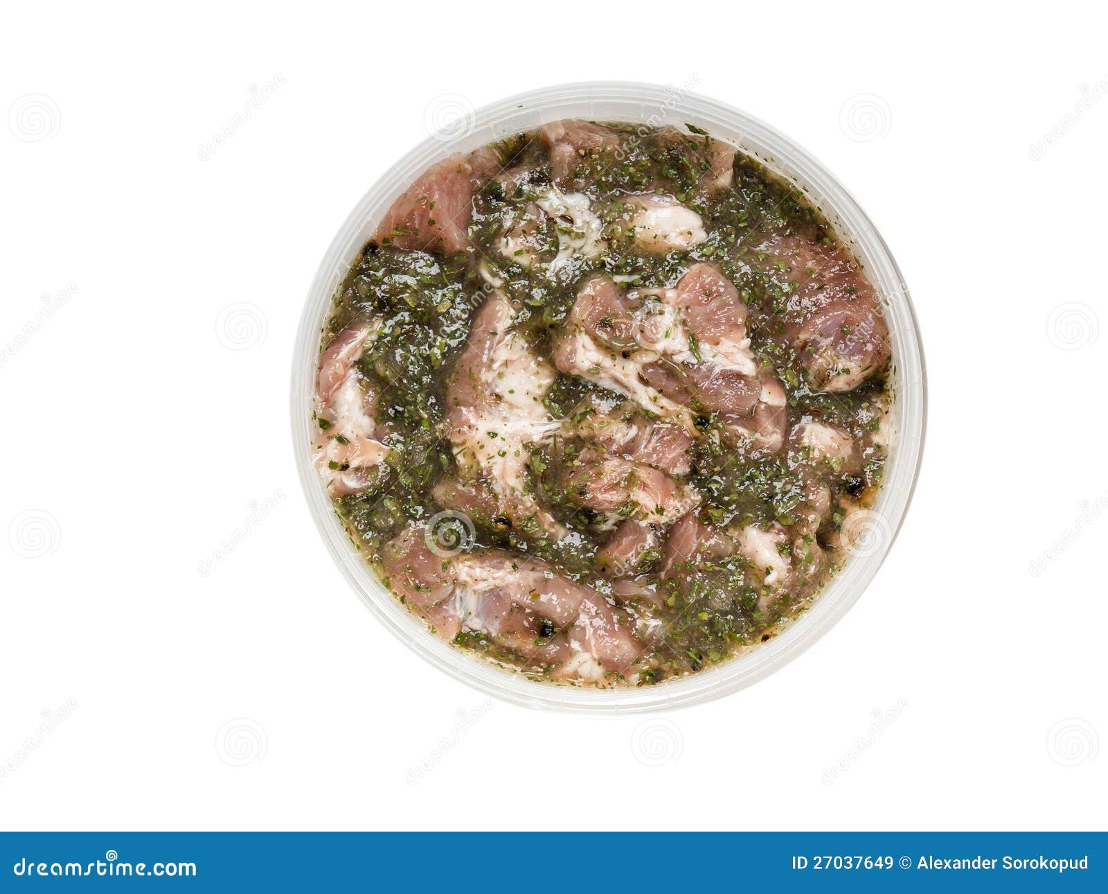 Flesh Meat Product for Cooking Packed in Round Box Stock Image - Image ...